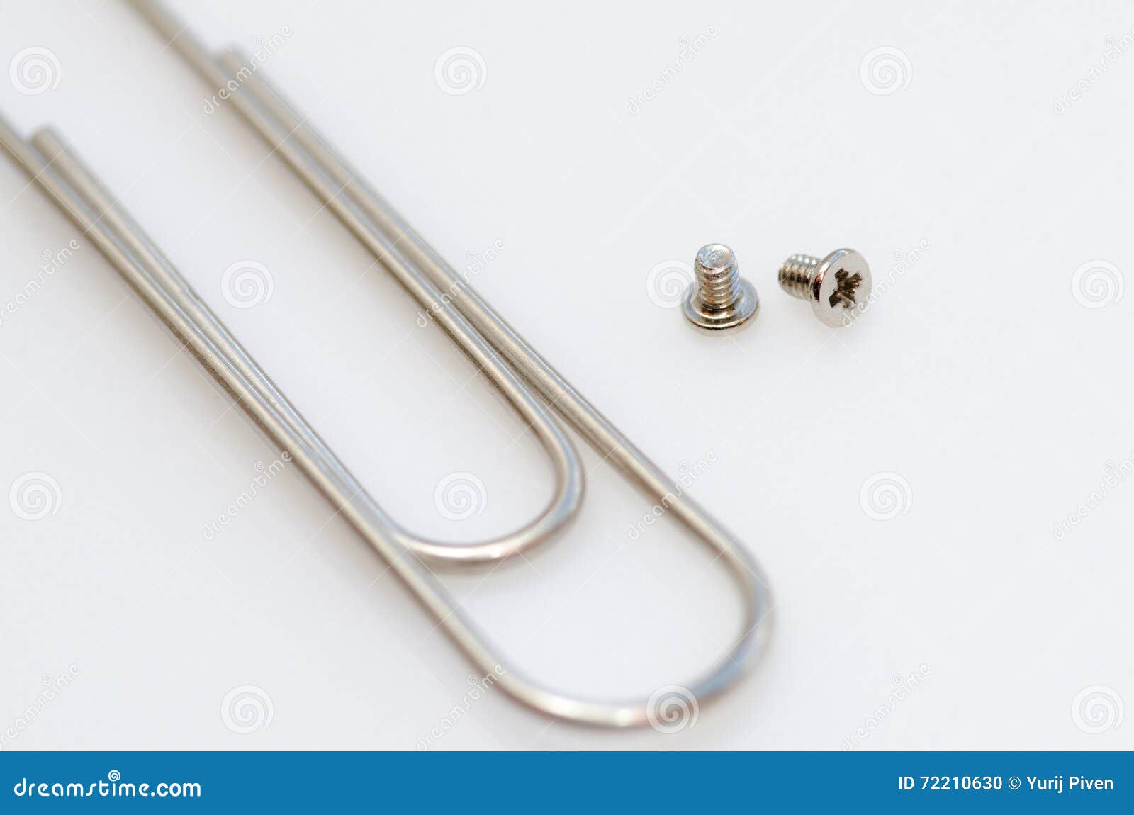 Screws and clip stock photo. Image of electronics, screws - 72210630