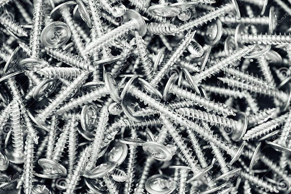 Screws Fasteners Hardware Backdrop Stock Photo - Image of industrial ...