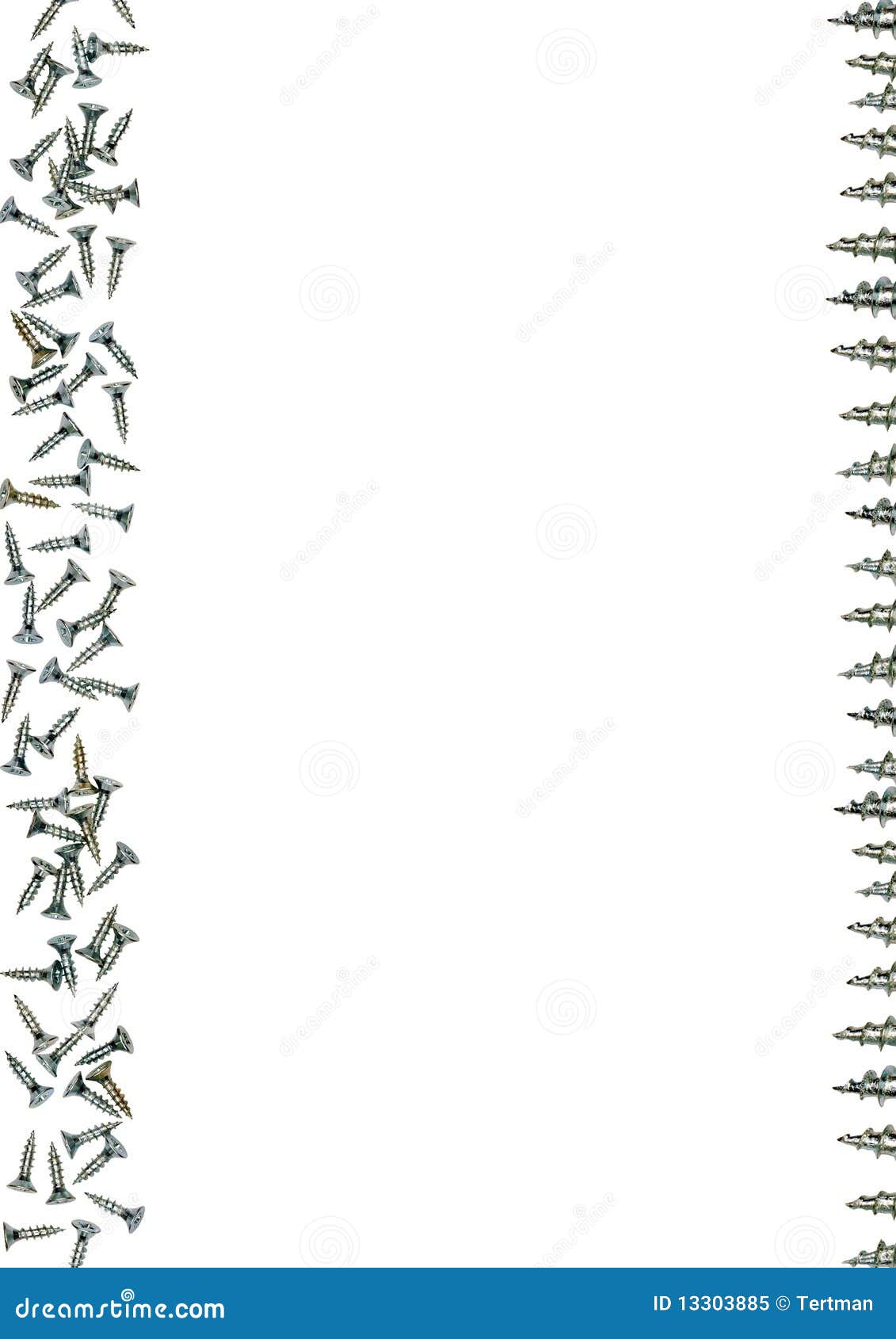 Screws Frame with a White Background Stock Image - Image of decorative ...