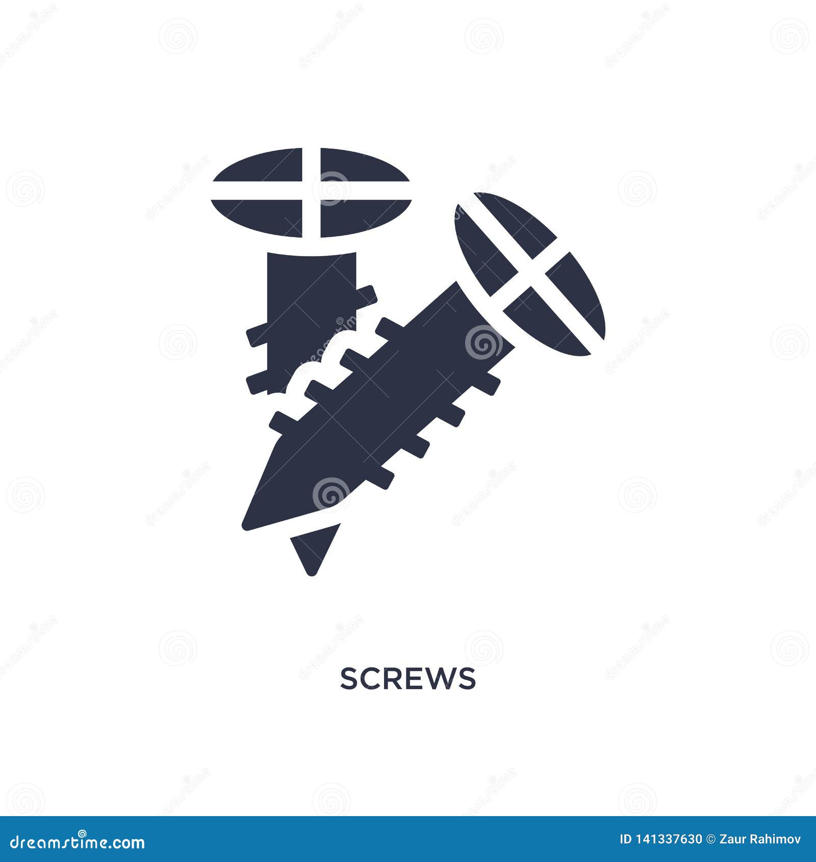 Screws Icon on White Background. Simple Element Illustration from ...