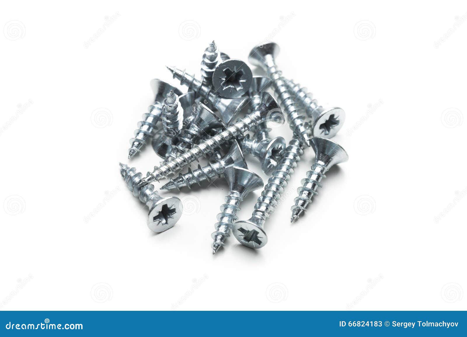 Screws isolated stock image. Image of grey, closeup, steel - 66824183