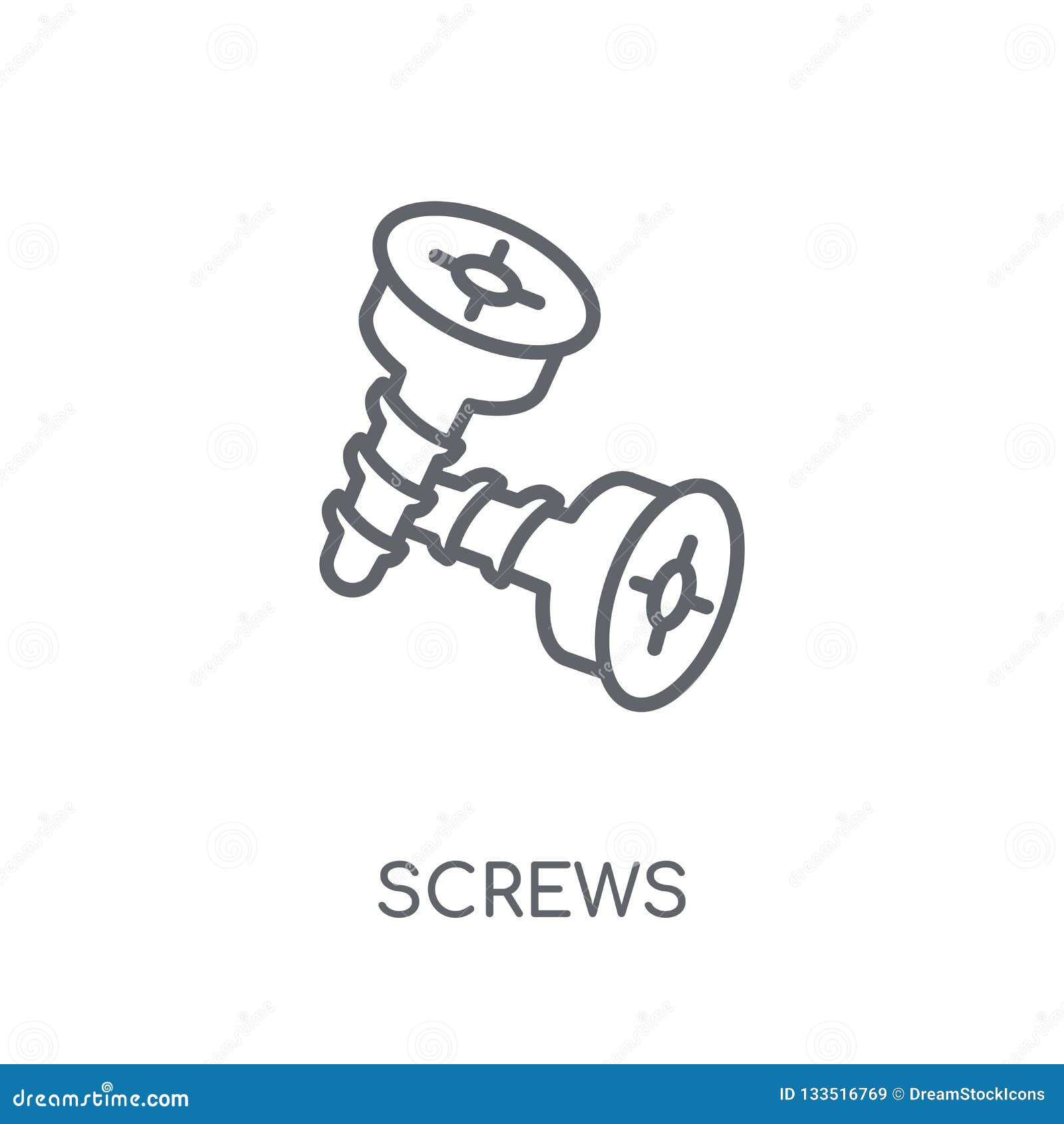 Screws Logo. Nut Icon Logo. Realistic Image Of A Nut On A Gray ...