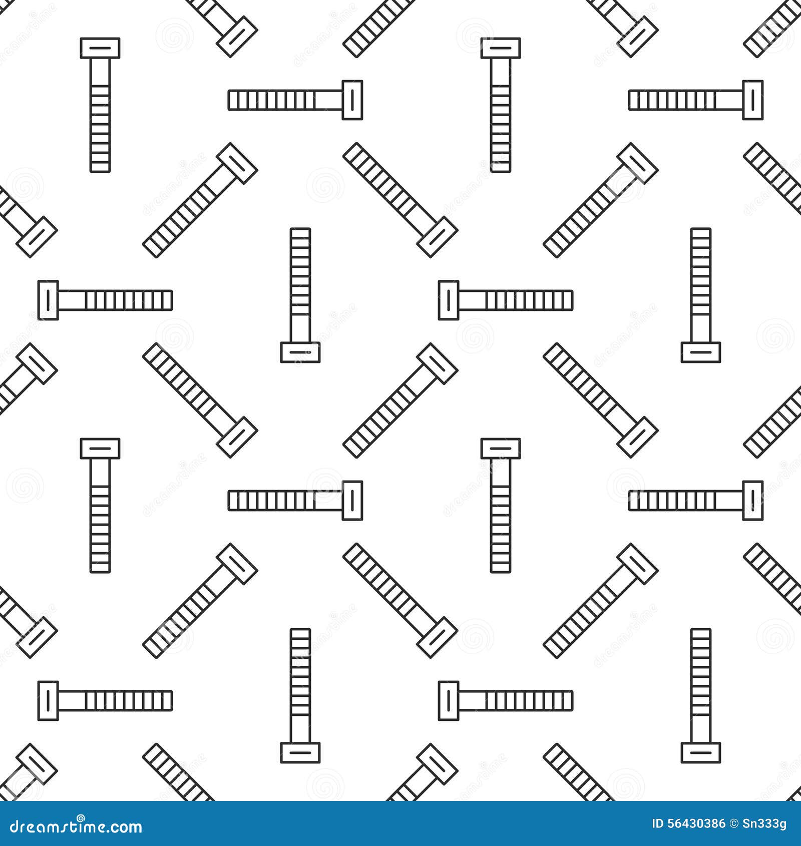Screws seamless pattern stock vector. Illustration of black - 56430386