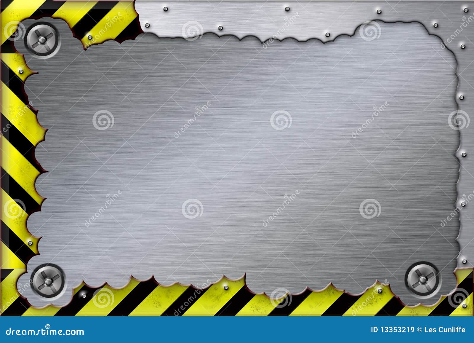 Screws in steel stock illustration. Illustration of aluminum - 13353219