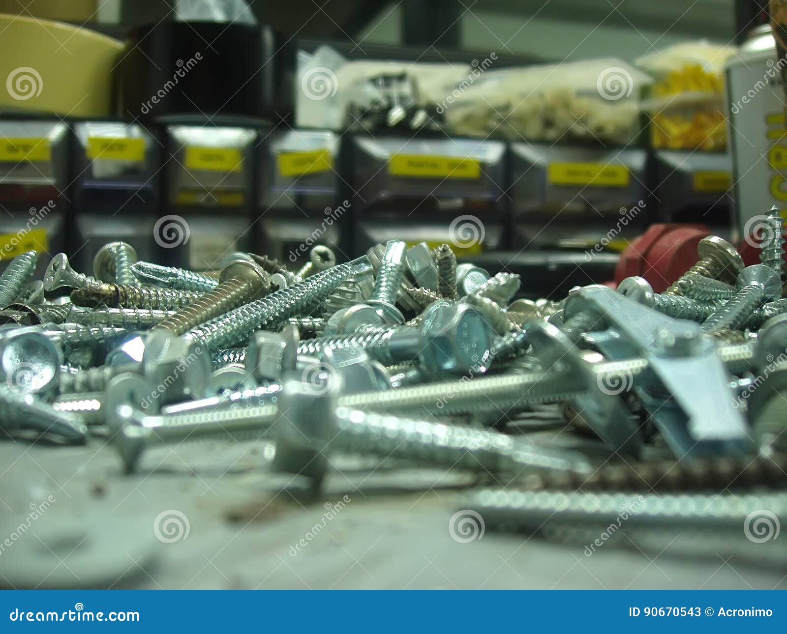 Screws stock image. Image of metalware, thread, tighten - 90670543