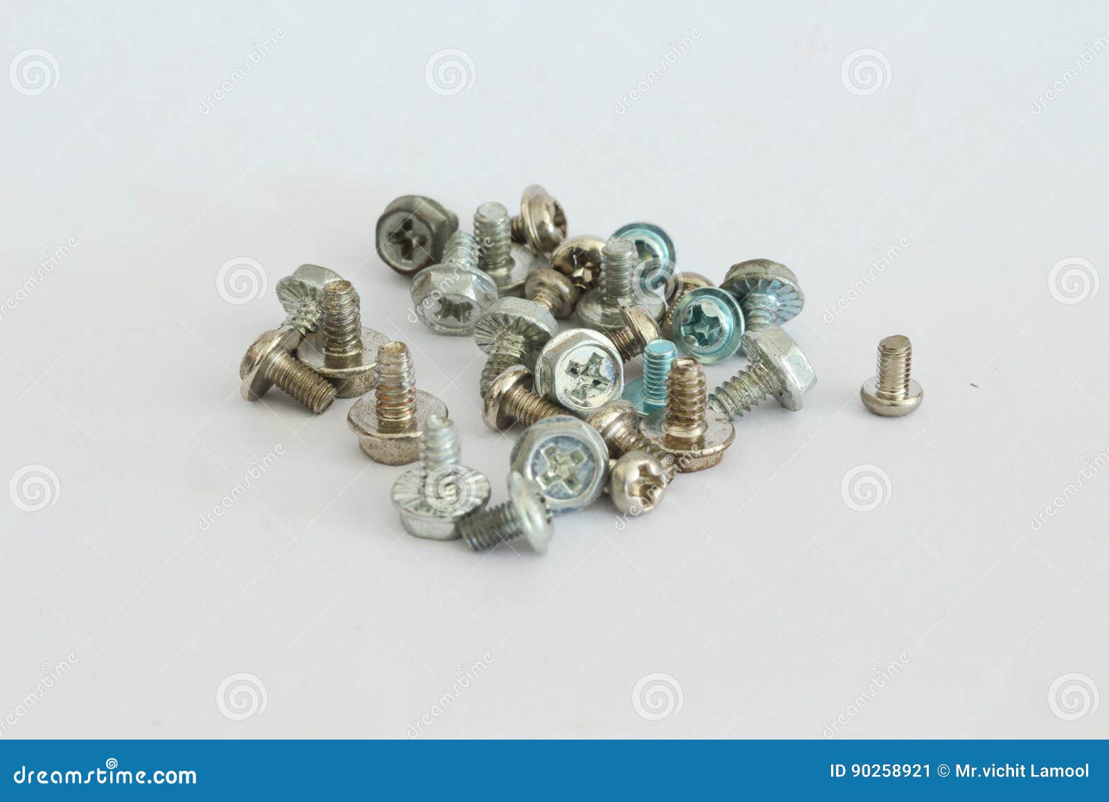 Screws Used To Mount Devices on a Computer. Stock Image - Image of used ...