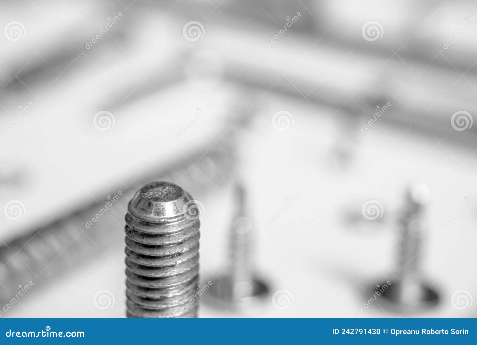 Screws and washers stock photo. Image of metallic, equipment - 242791430