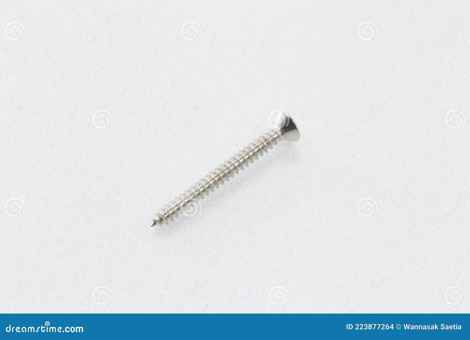 Screws on a White Background Stock Photo - Image of attached, material ...