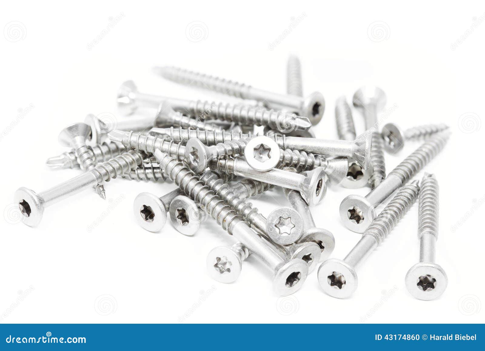 Screws on white background stock photo. Image of white - 43174860
