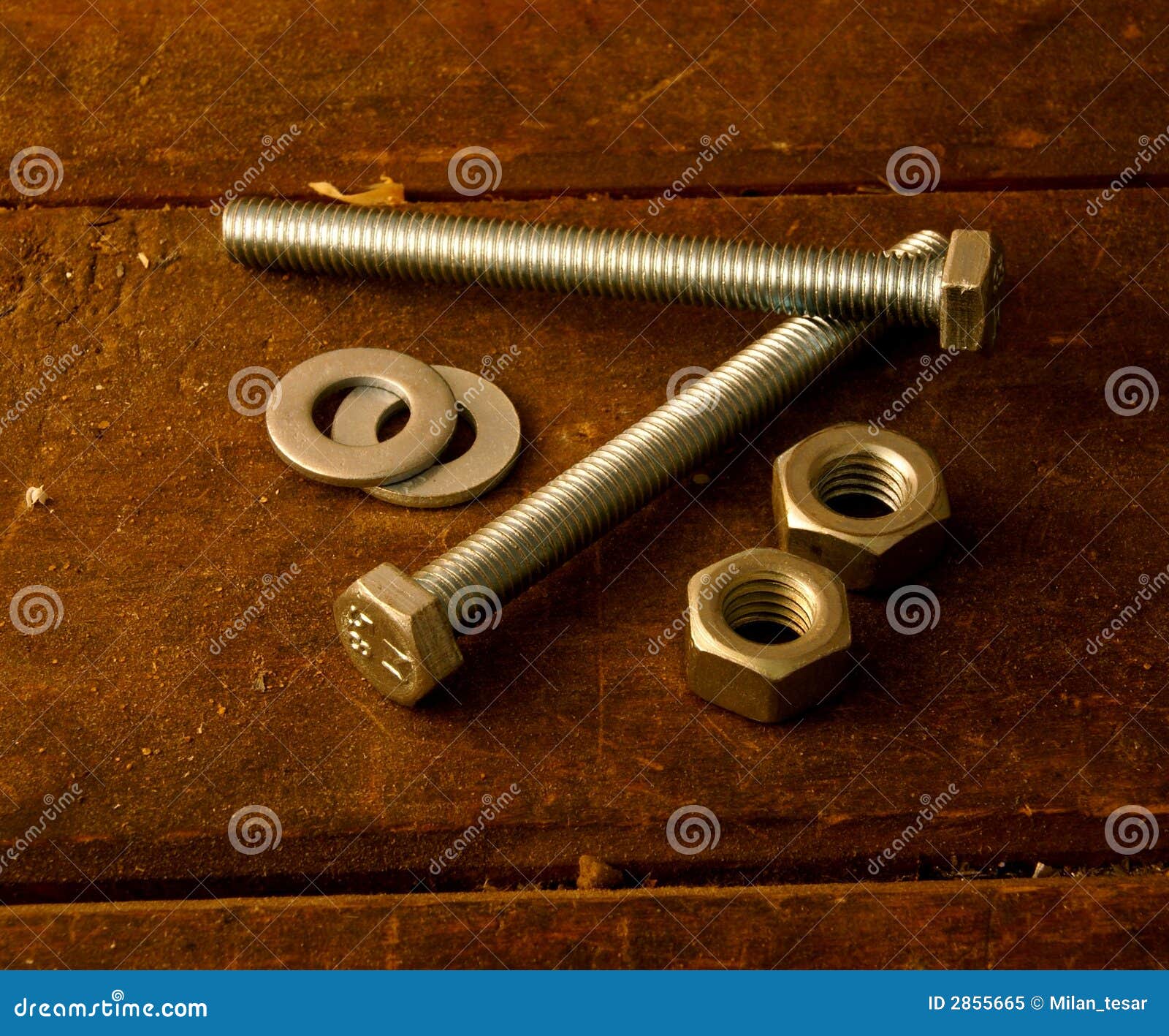 Screws on work table stock image. Image of construction - 2855665