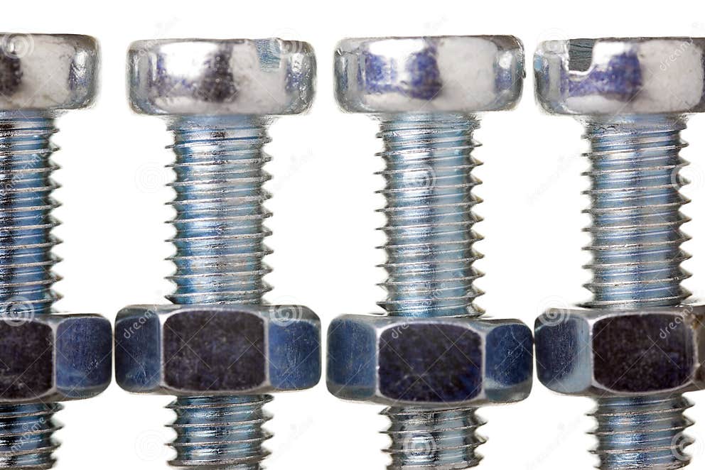 Screws zinc covered stock photo. Image of household, studio - 29157536