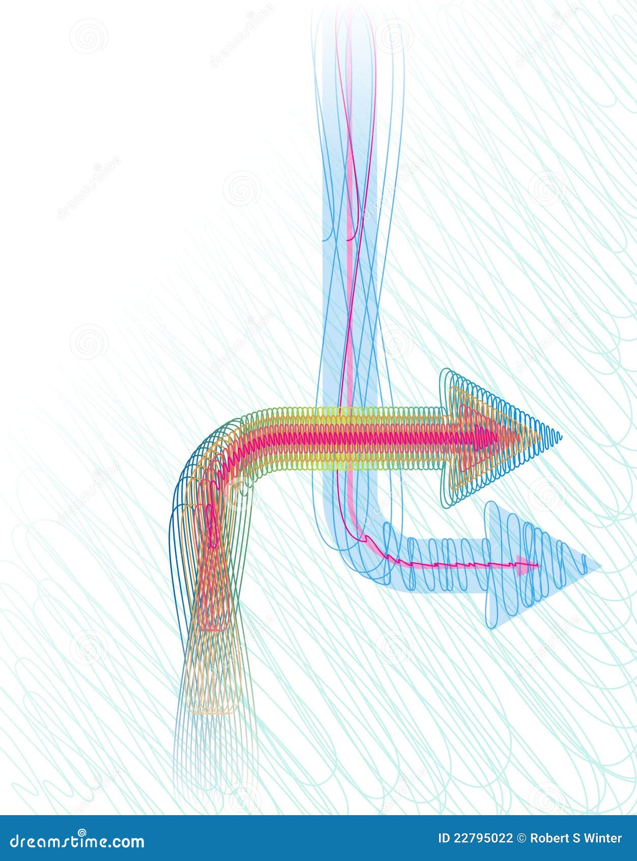 Scribble arrows stock vector. Illustration of cover, print - 22795022