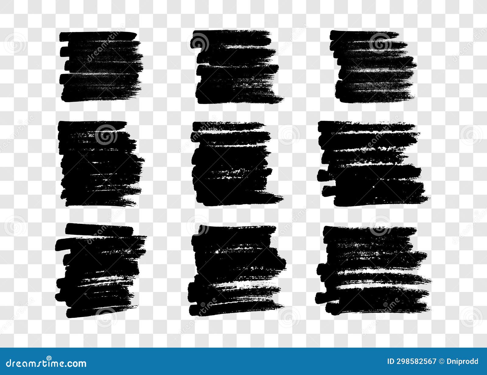 Set of Scribble with a Black Marker Stock Vector - Illustration of ...