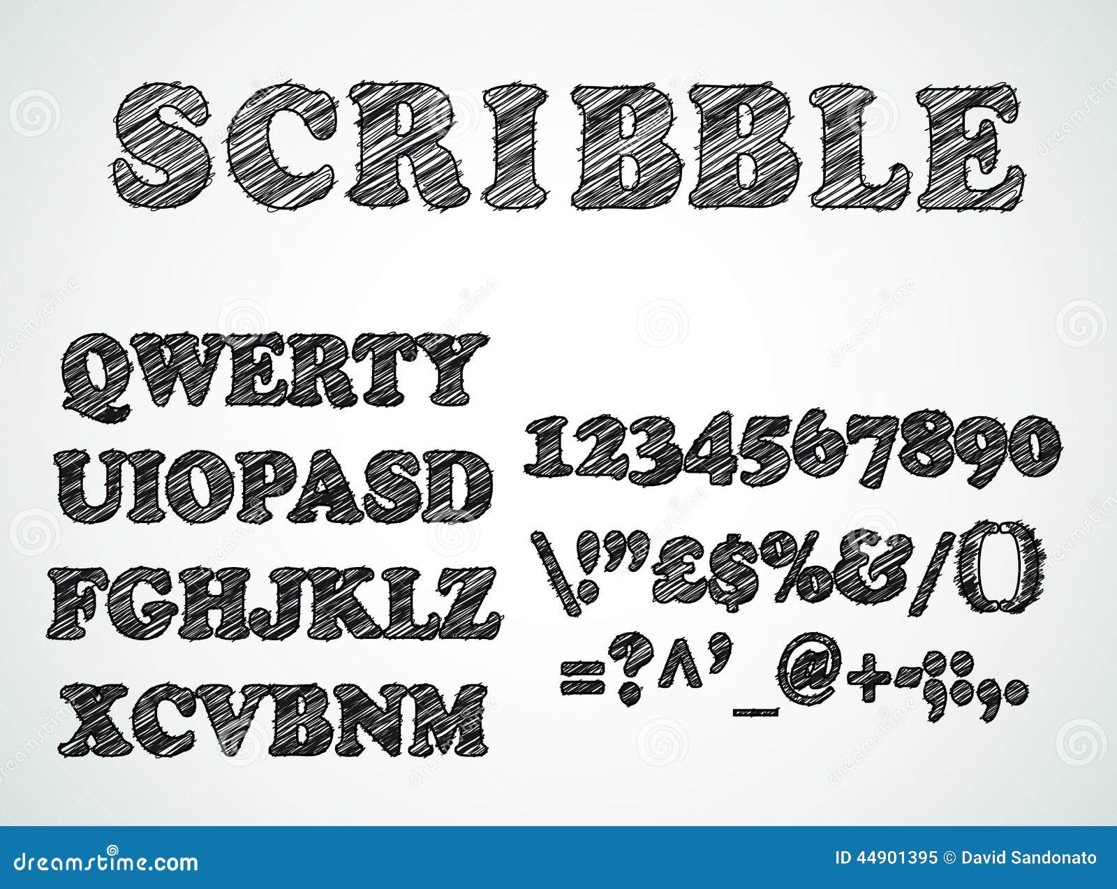 Scribble Uppercase Font Letter Alphabet Cartoon Vector | CartoonDealer ...
