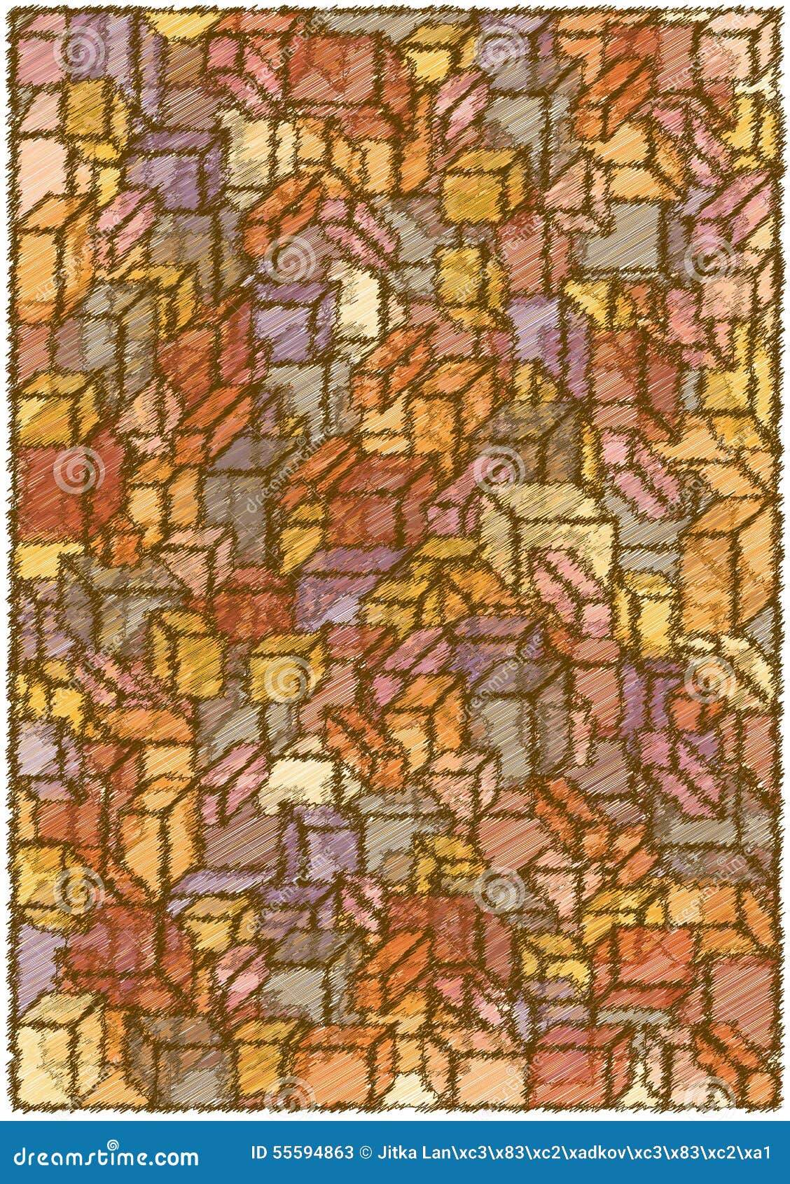 Scribble Bright Cubes Background Stock Vector - Illustration of bricks ...