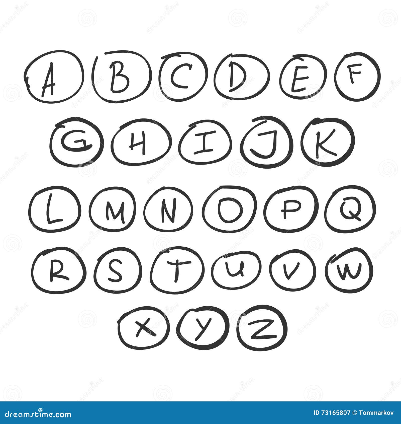Scribble Circle Font Hand Drawn Alphabet Black Isolated Stock Vector ... Scribble Circle Font Hand Drawn Alphabet Black Isolated Stock Vector ...