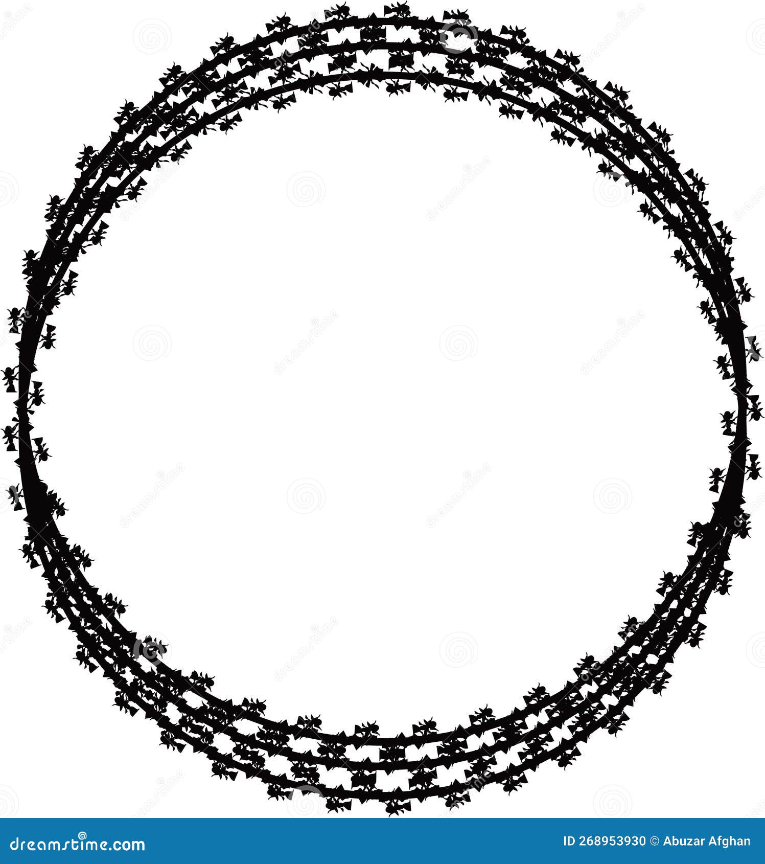 Scribble Circle Frame Jpg Image with Svg File Svg Vector Cut File for ...