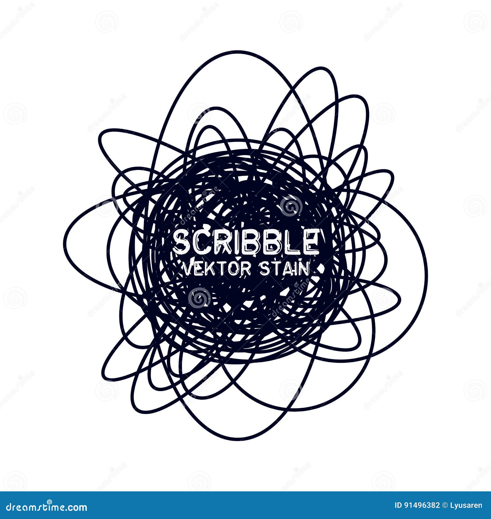 Scribble. Design element stock vector. Illustration of arcs - 91496382