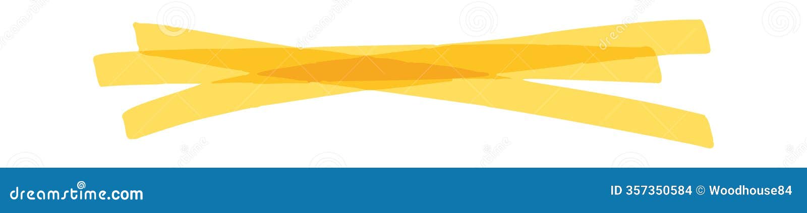 Scribble Emphasis Crossing Lines Highlight Vector Illustration ...