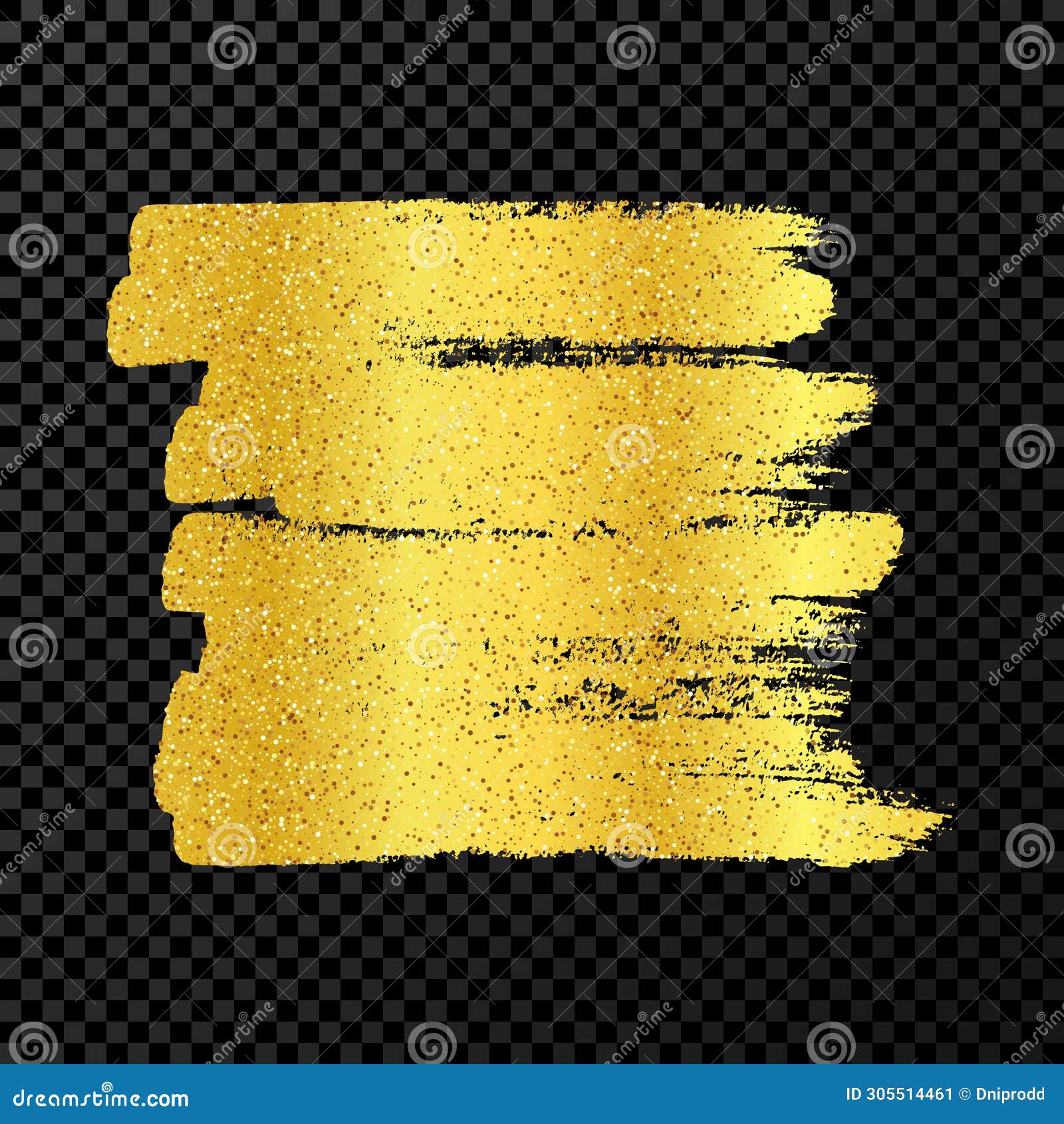 Scribble with a Gold Marker Stock Illustration - Illustration of vector ...