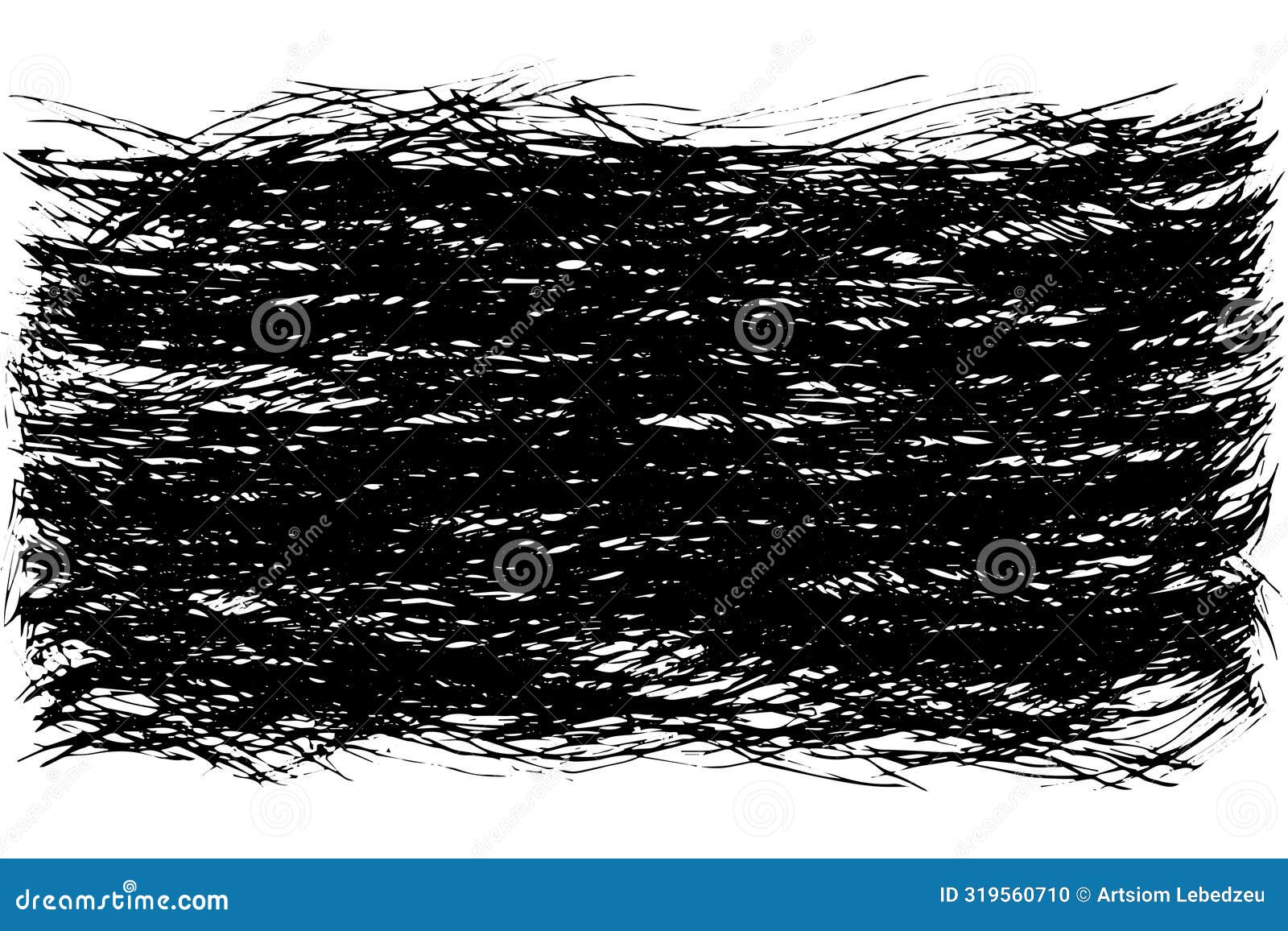 Scribble Grunge Texture. Square Abstract Background Design. Line Vector ...