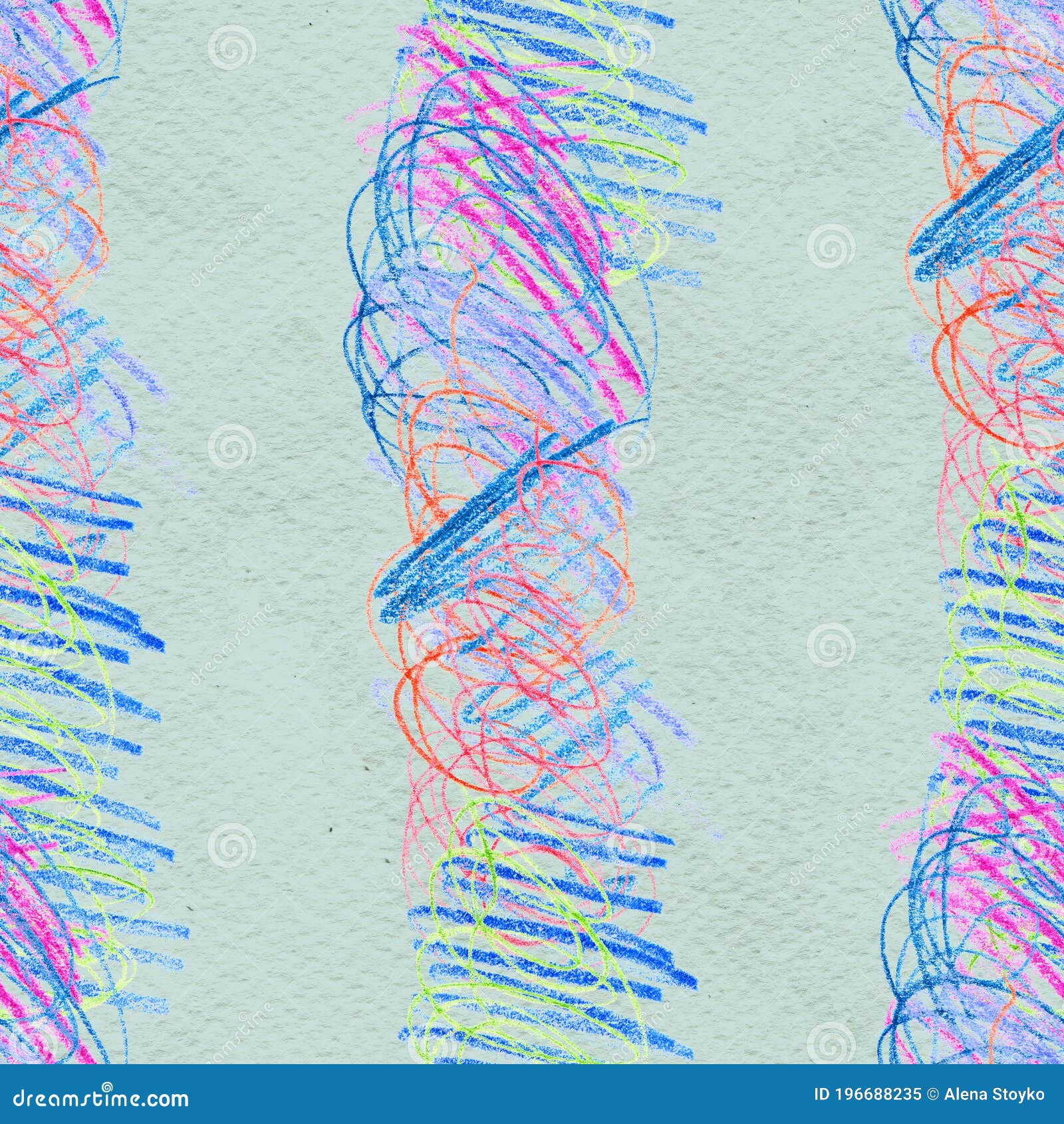 Scribble Hand Drawn Pattern Stock Image - Image of abstract, color ...