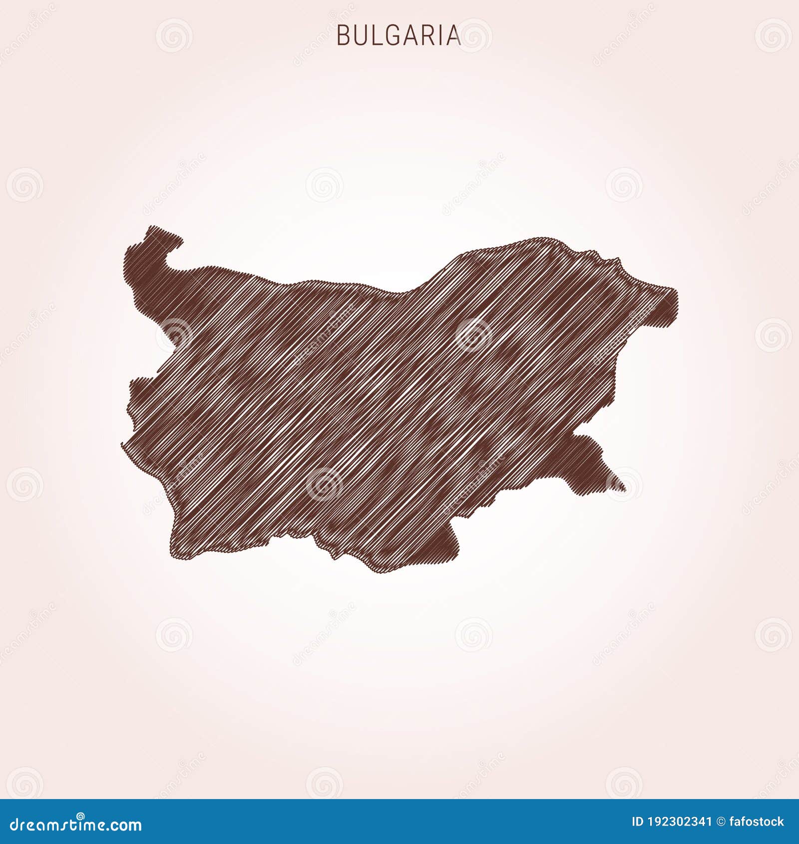 Scribble Map Of Bulgaria. Sketch Country Map For Infographic, Brochures And Presentations ...