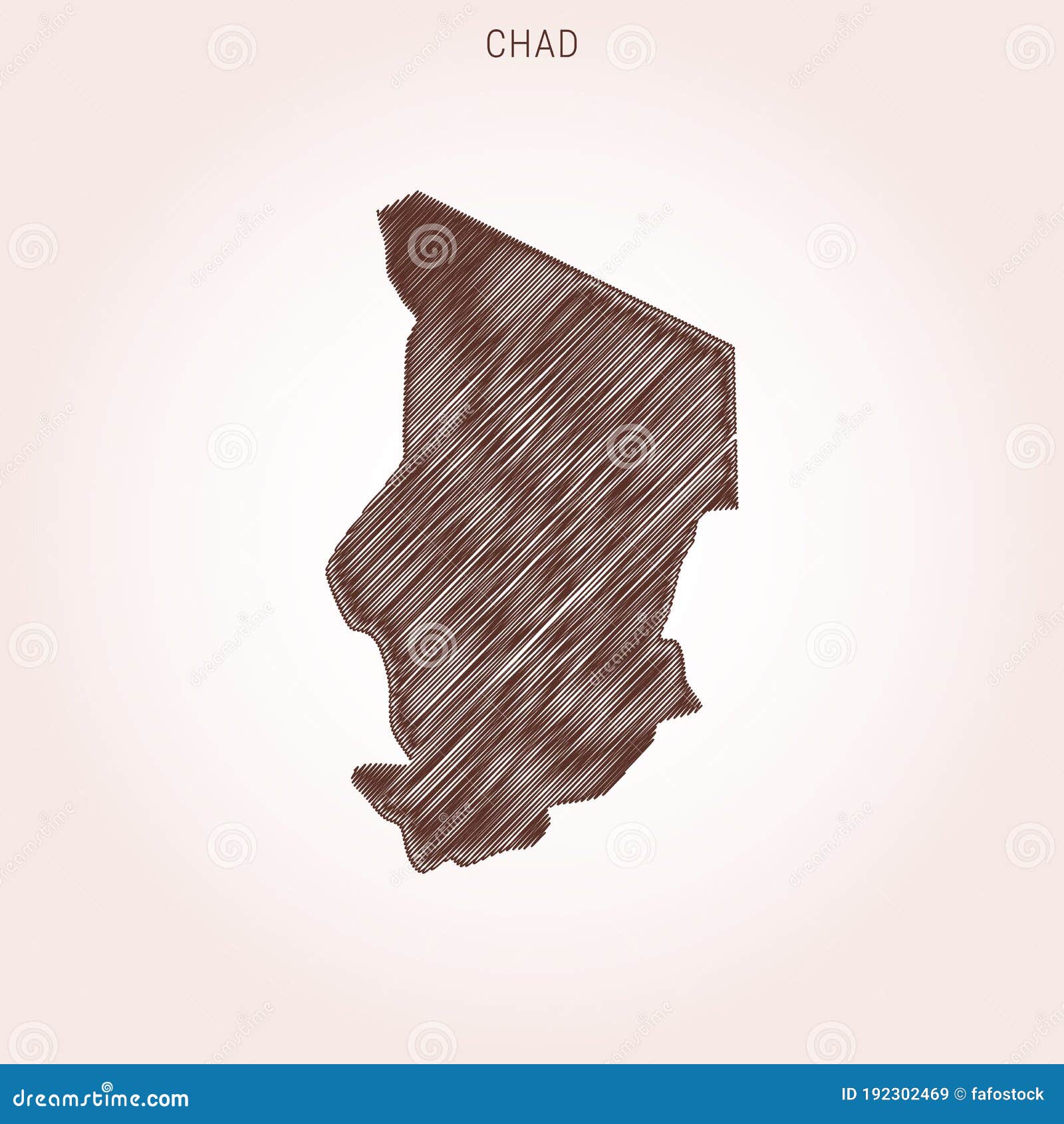 Scribble Map Of Chad Design Template. Cartoon Vector | CartoonDealer ...