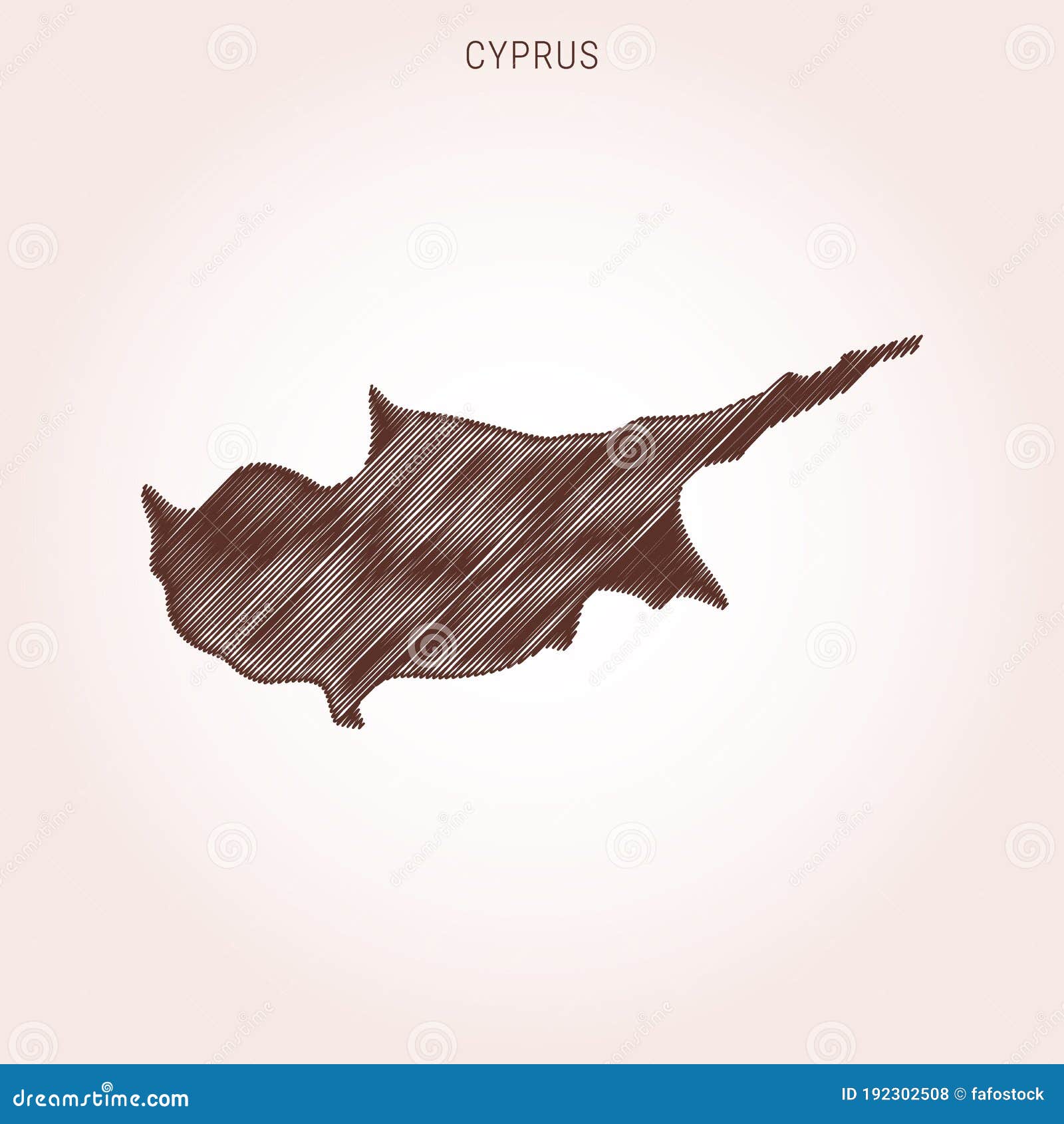Cyprus Map Design With 3D Style. Blue Cyprus Map And National Flag ...