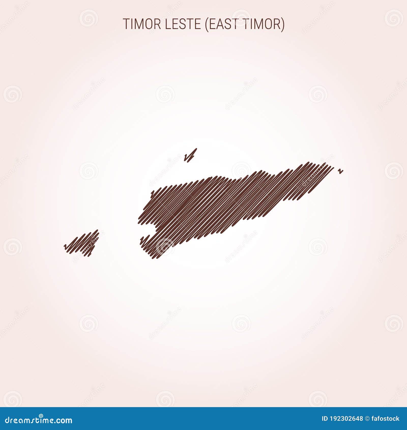 Scribble Map of East Timor or Timor Leste Design Template. Stock Vector ...
