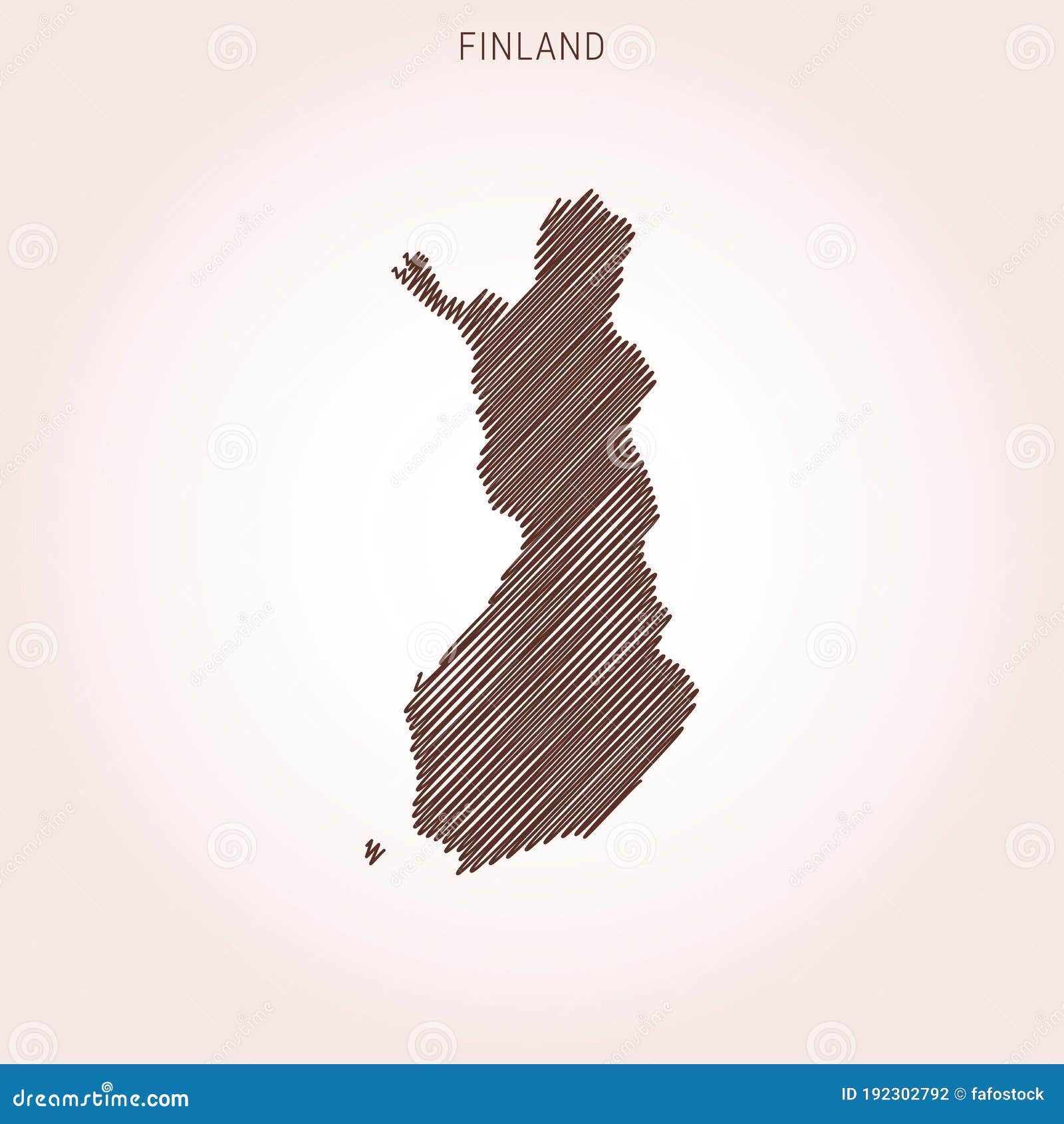 Finland Map - Vector Contour Illustration Stock Image | CartoonDealer ...