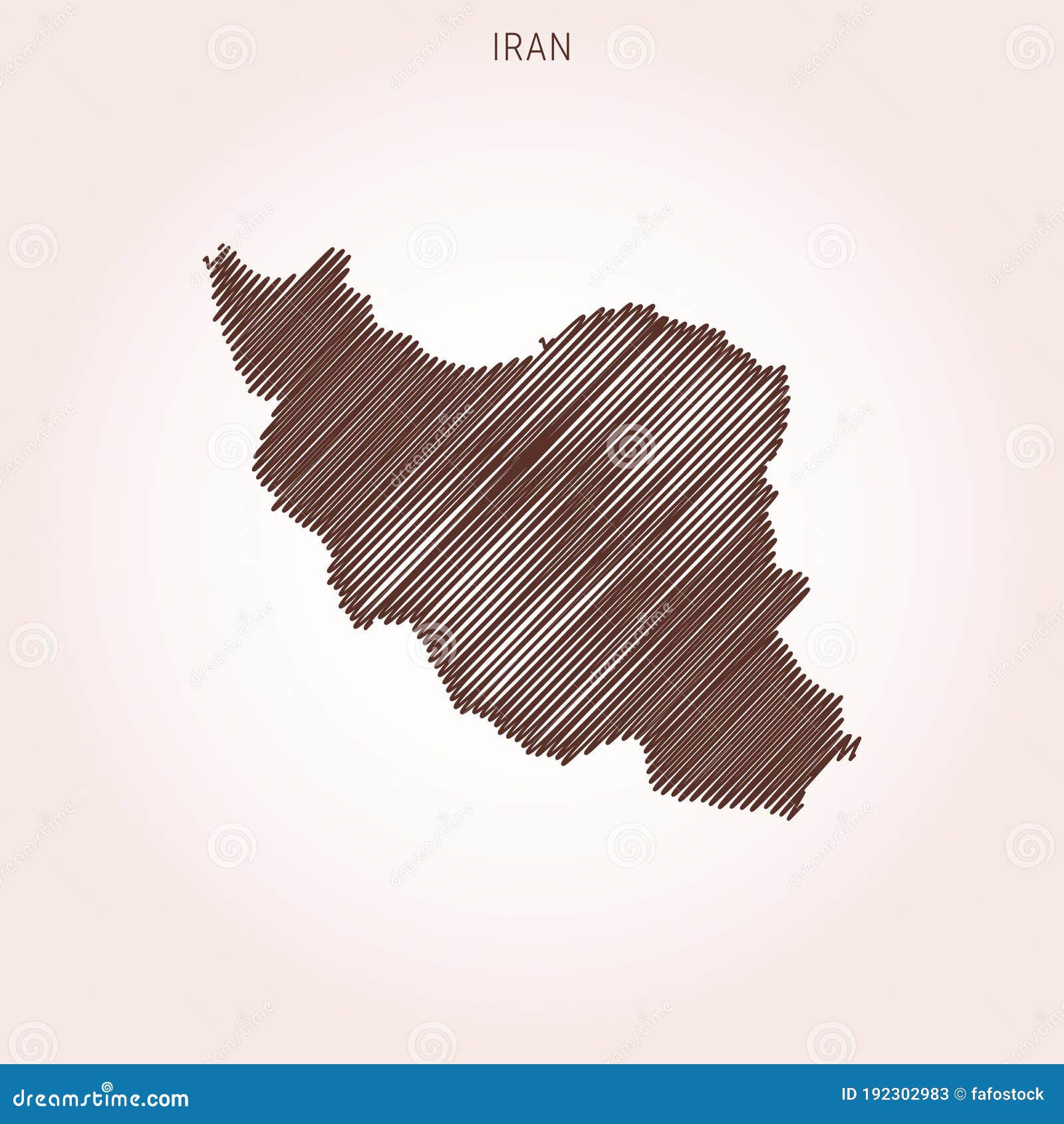 Scribble Map of Iran Vector Design Template. Stock Vector ...