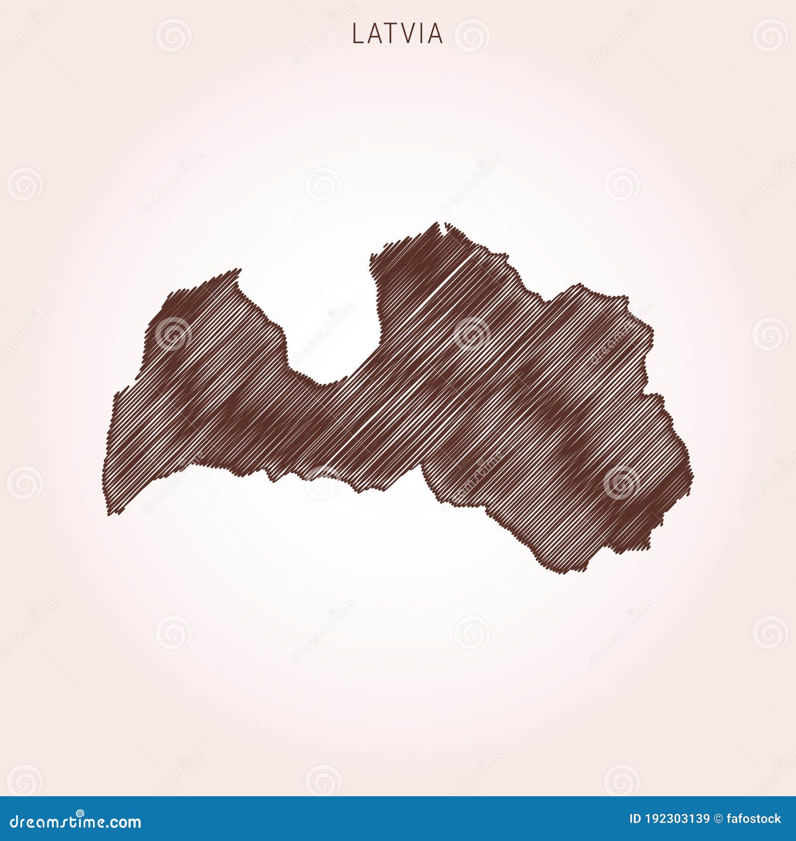 Latvia Vector Map Isolated On White Background. High-Detailed Black ...