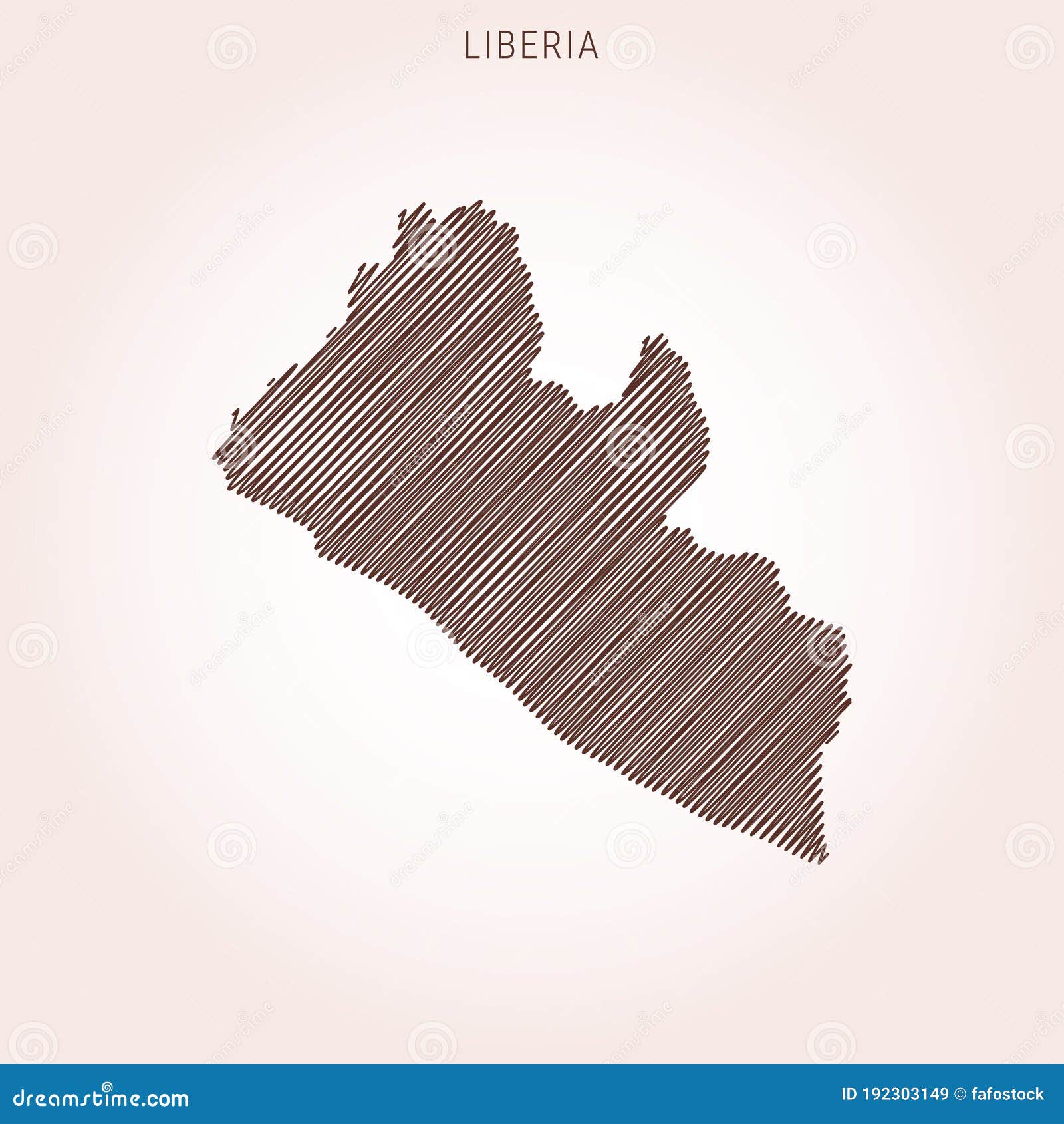 Liberia Vector Map Isolated On White Background. High-Detailed Black ...