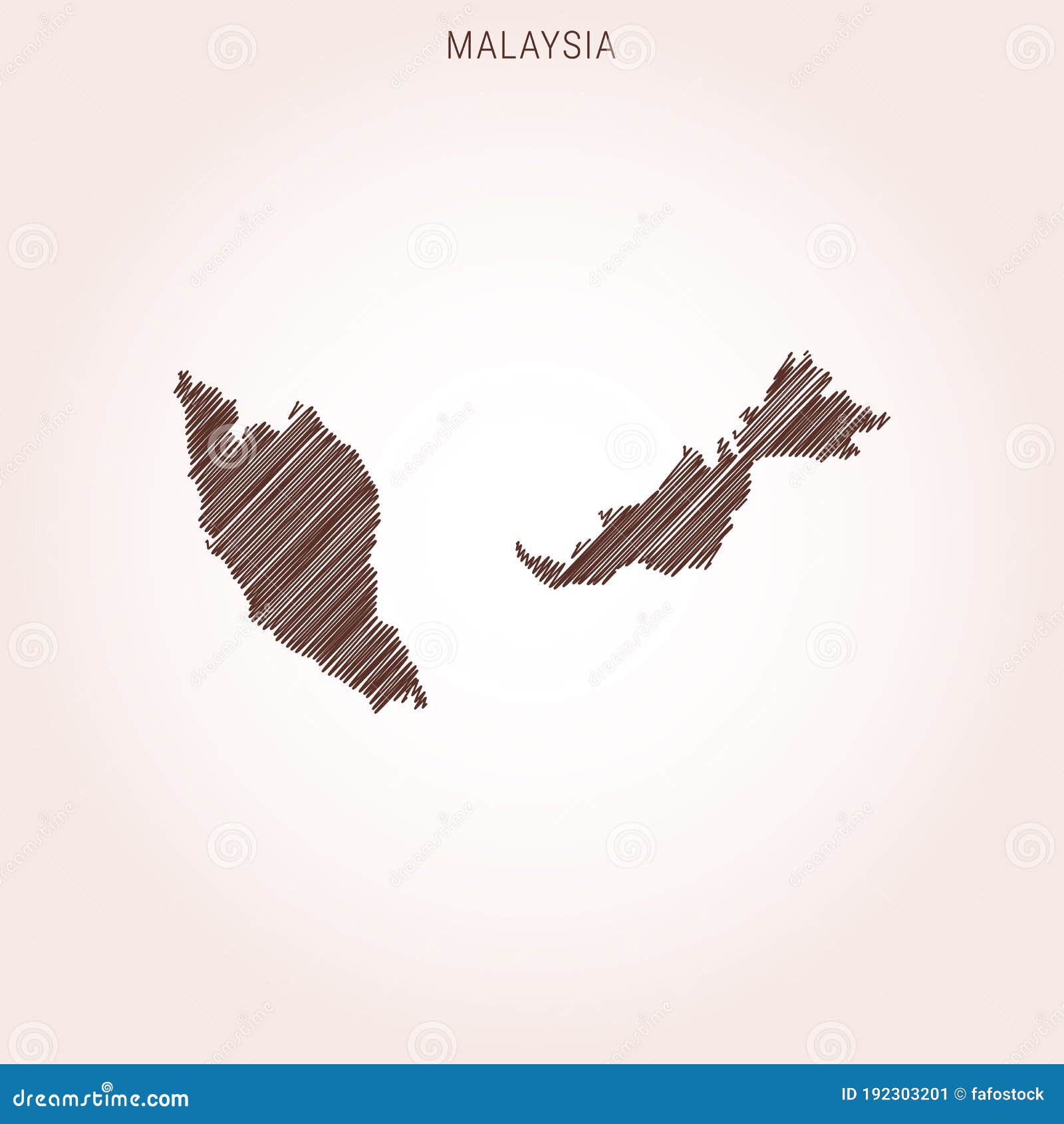 Scribble Map of Malaysia Vector Design Template. Stock Vector - Illustration of modern, design ...