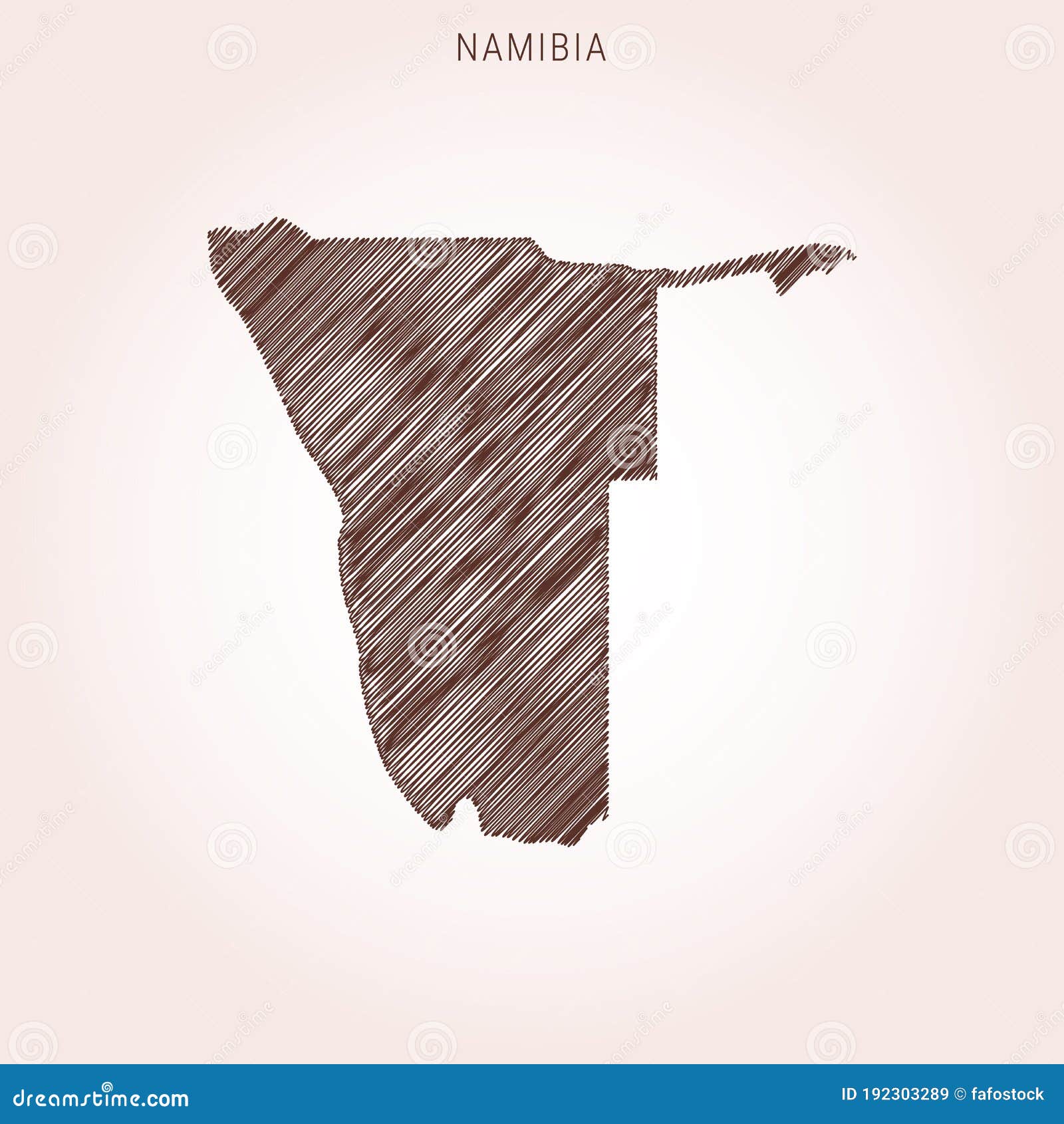Scribble Map of Namibia Vector Design Template. Stock Vector ...