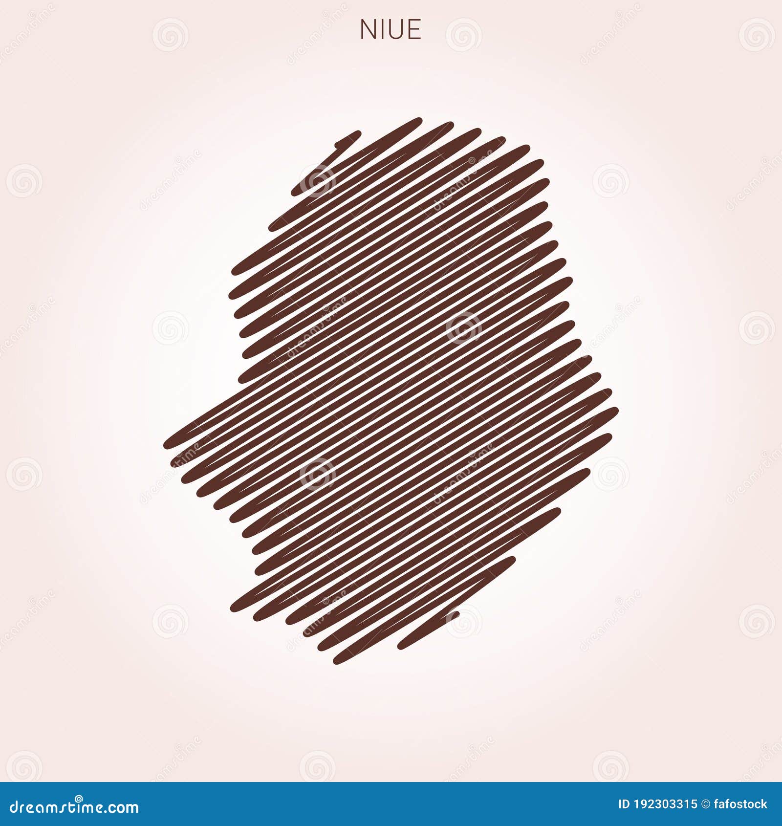 Scribble Map of Niue Vector Design Template. Stock Vector ...