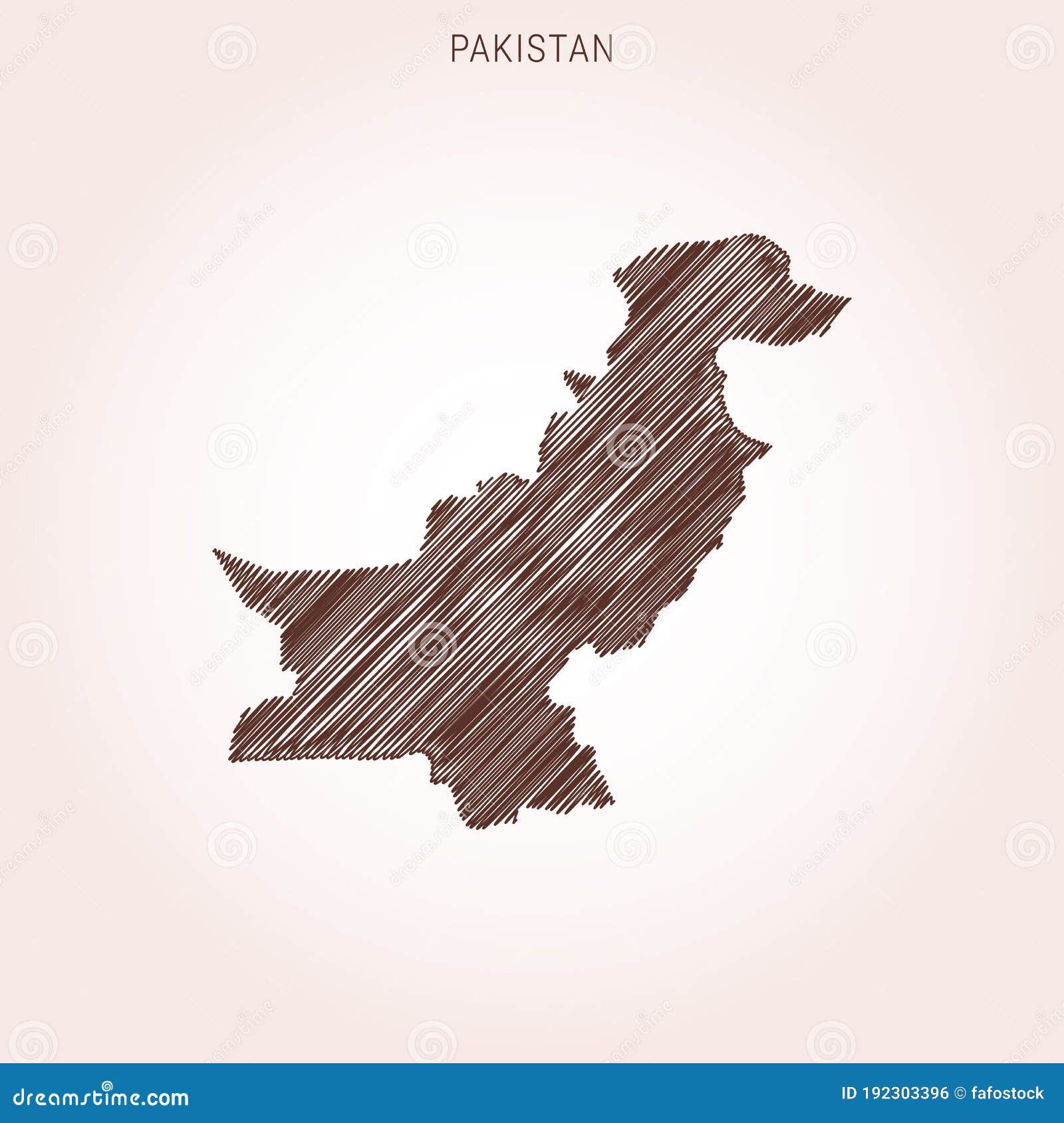 Scribble Map of Pakistan Vector Design Template. Stock Vector ...