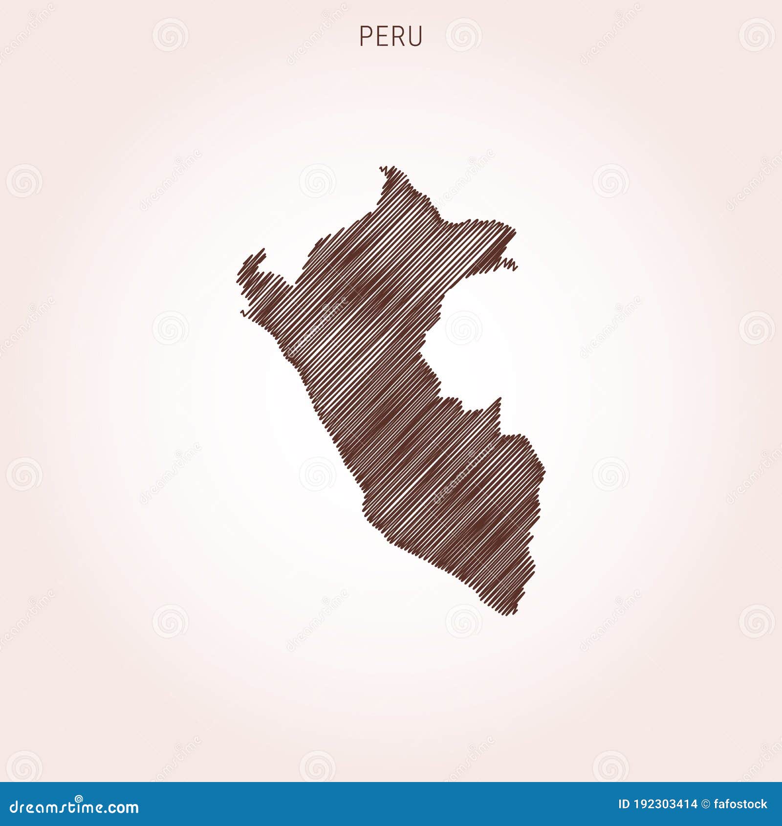 Peru Vector Map Isolated On White Background. High-Detailed Black ...