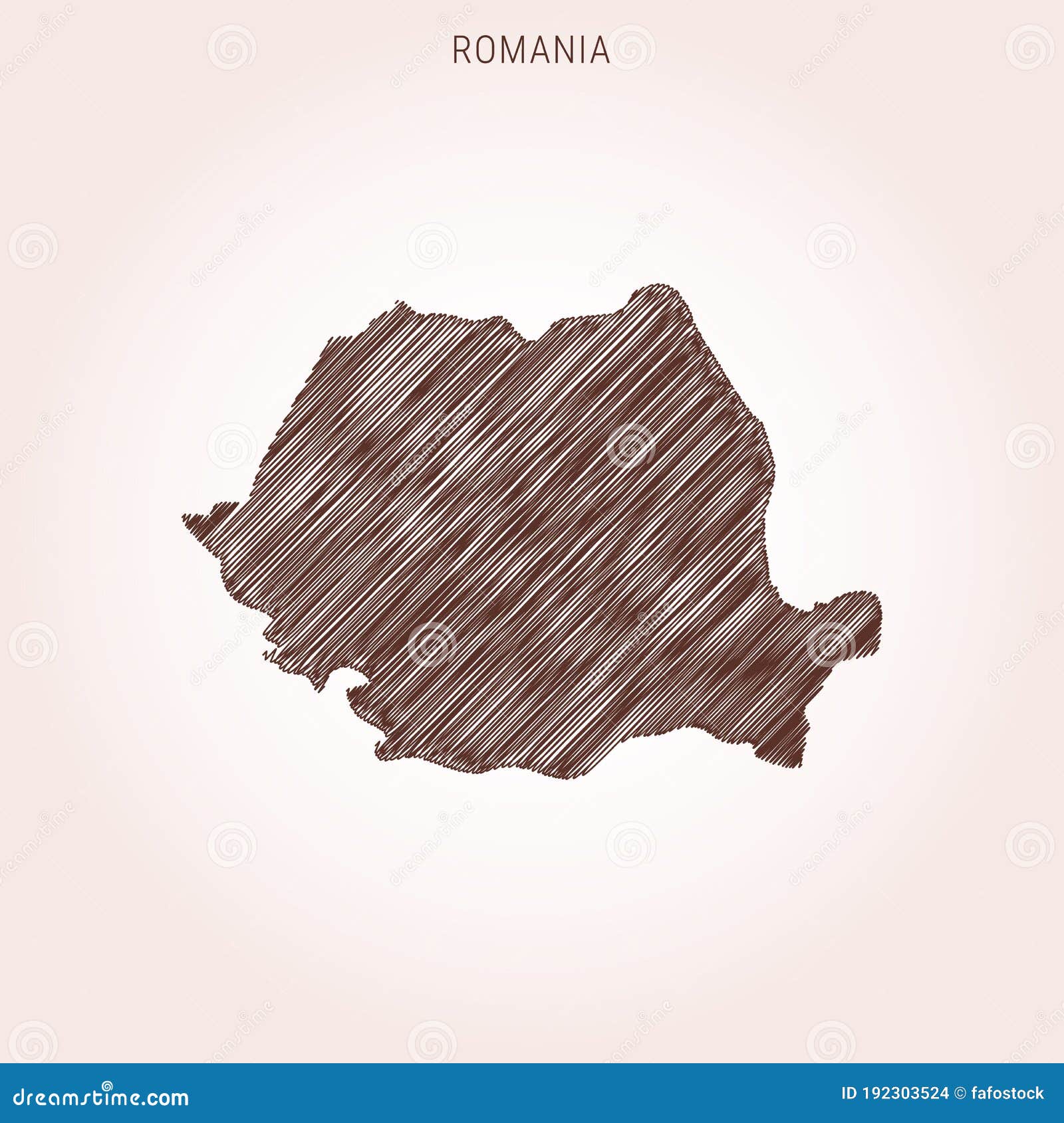 Scribble Map of Romania Vector Design Template. Stock Vector - Illustration of background ...