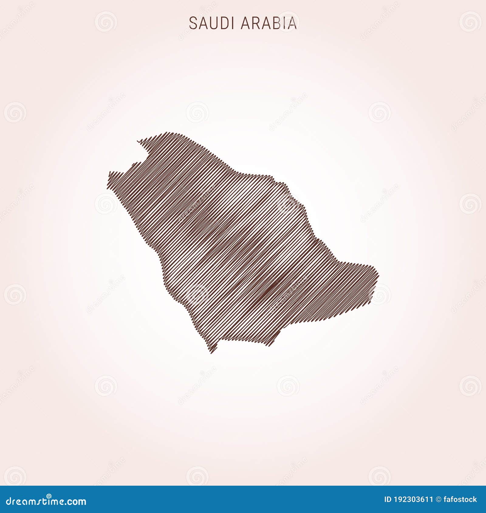 Scribble Map of Saudi Arabia Vector Design Template. Stock Vector ...