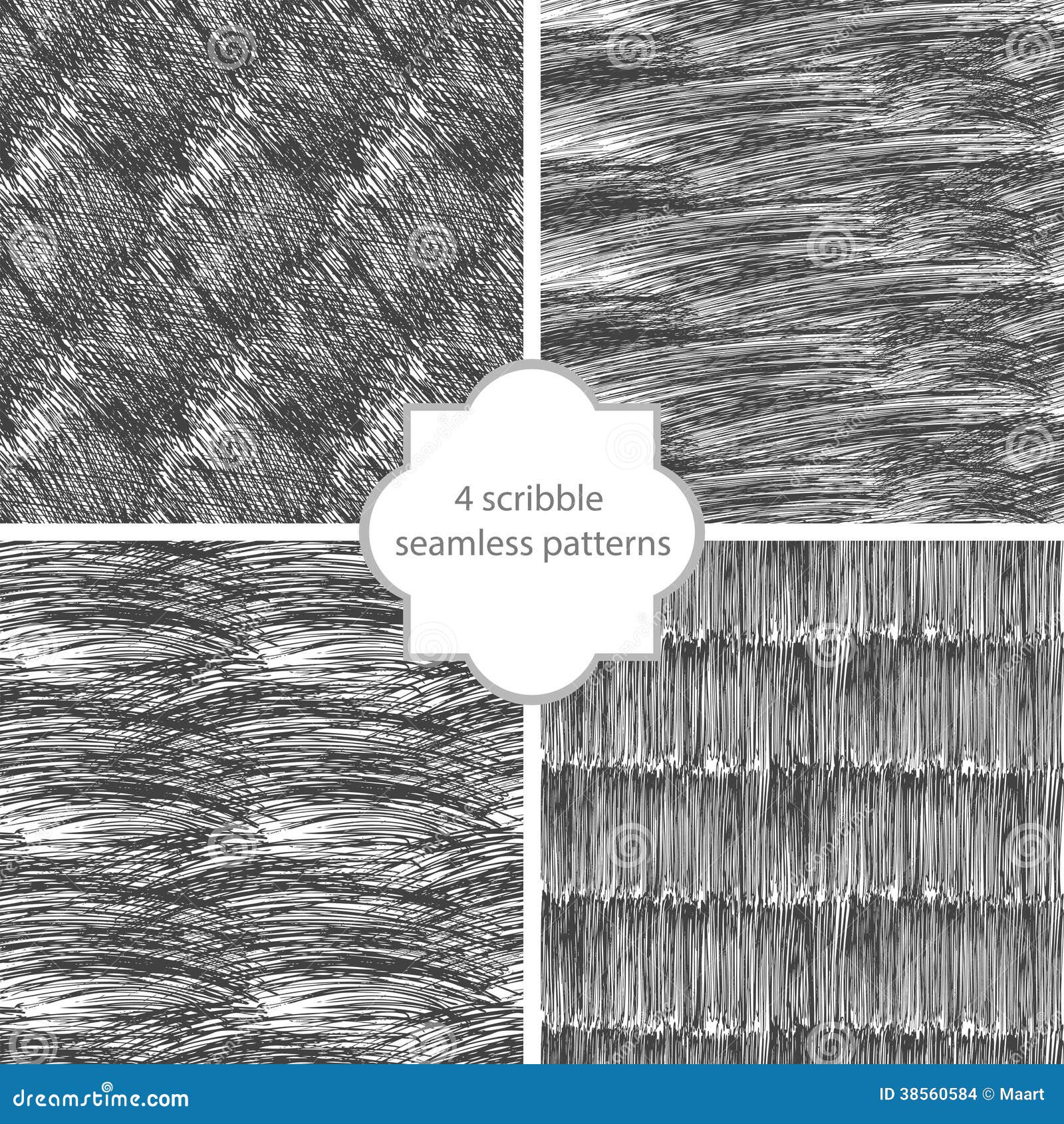 Scribble patterns stock vector. Illustration of painter - 38560584