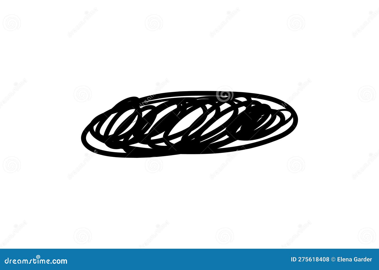 Scribble Pen Strokes. Doodle Pencil Scratch. Vector Freehand Shapes ...