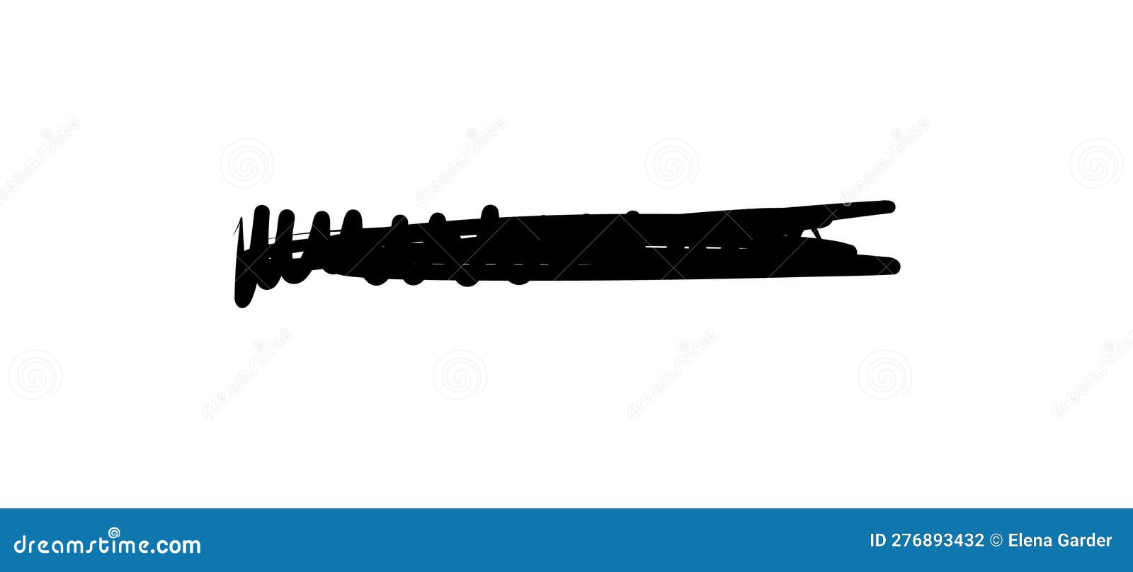 Scribble Pen Strokes. Doodle Pencil Scratch. Vector Freehand Shapes ...