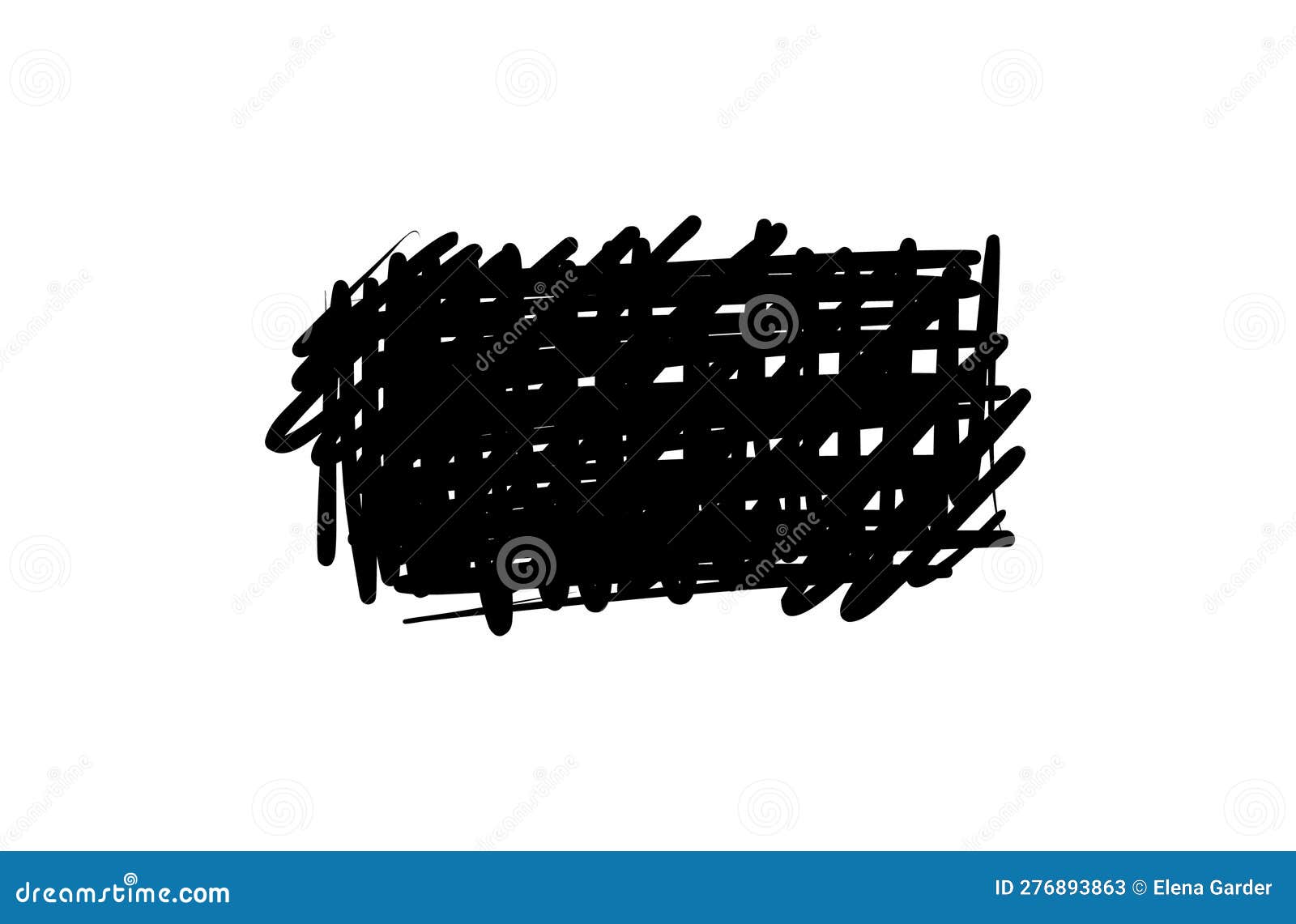 Scribble Pen Strokes. Doodle Pencil Scratch. Vector Freehand Shapes ...