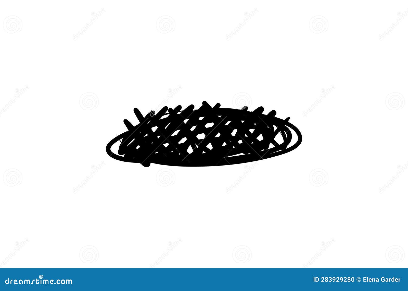 Scribble Pen Strokes. Doodle Pencil Scratch. Vector Freehand Shapes ...