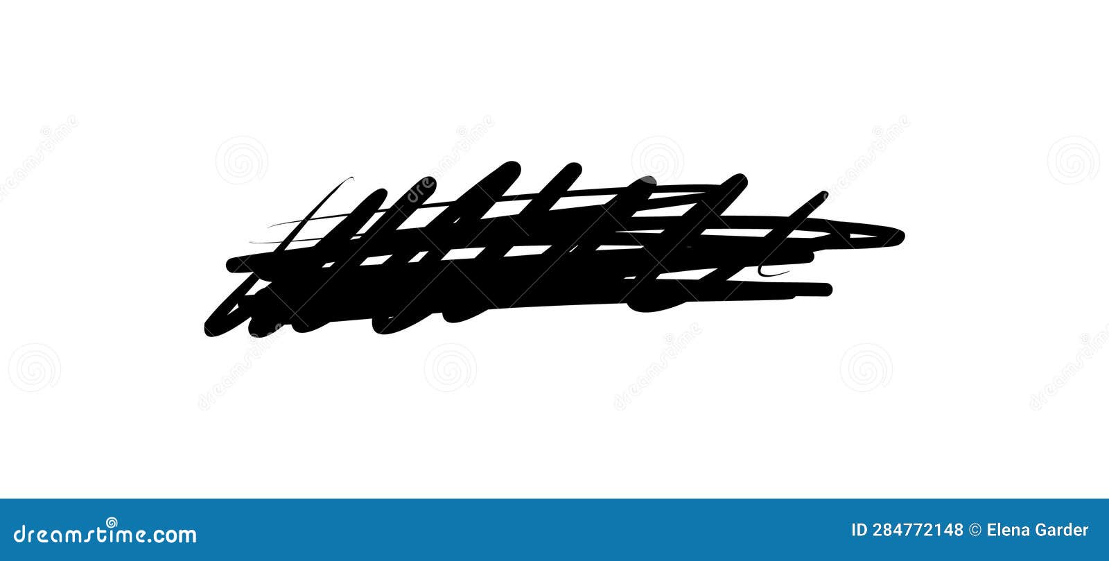 Scribble Pen Strokes. Doodle Pencil Scratch. Vector Freehand Shapes ...