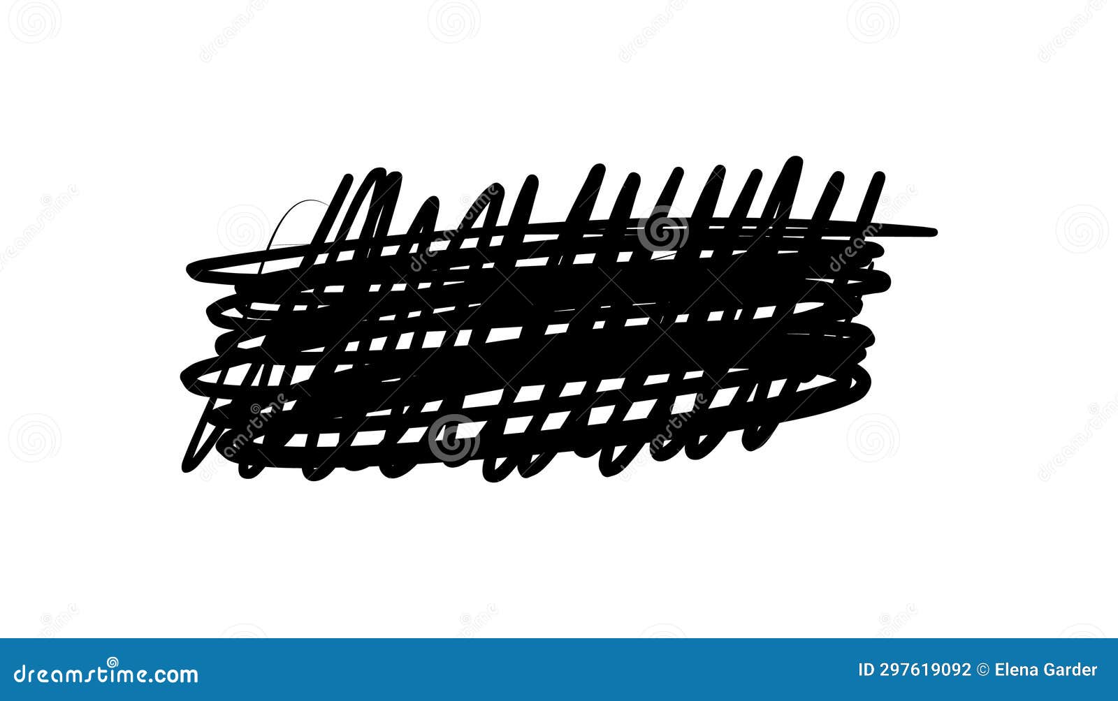 Scribble Pen Strokes. Doodle Pencil Scratch. Vector Freehand Shapes ...