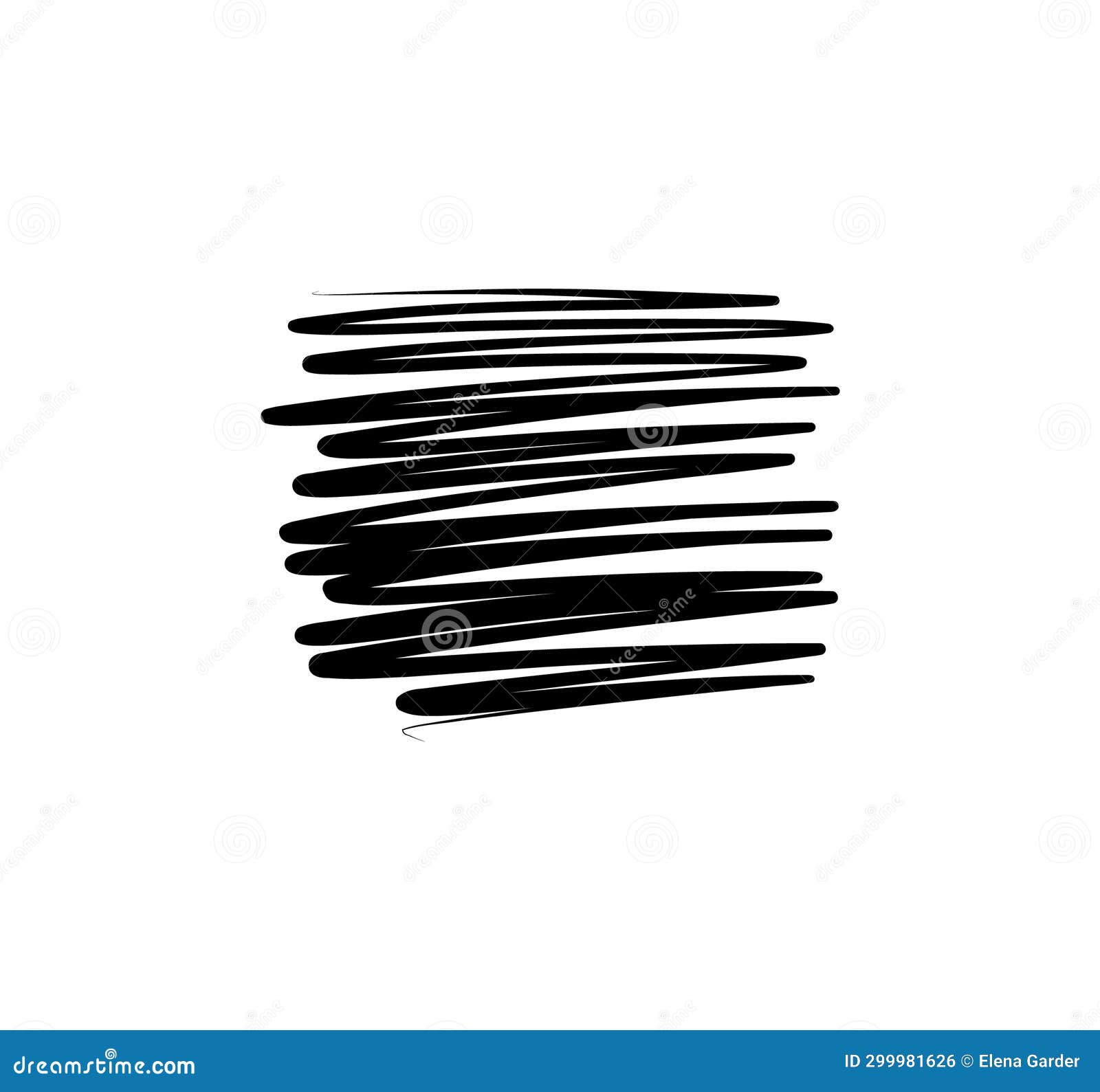 Scribble Pen Strokes. Doodle Pencil Scratch. Vector Freehand Shapes ...