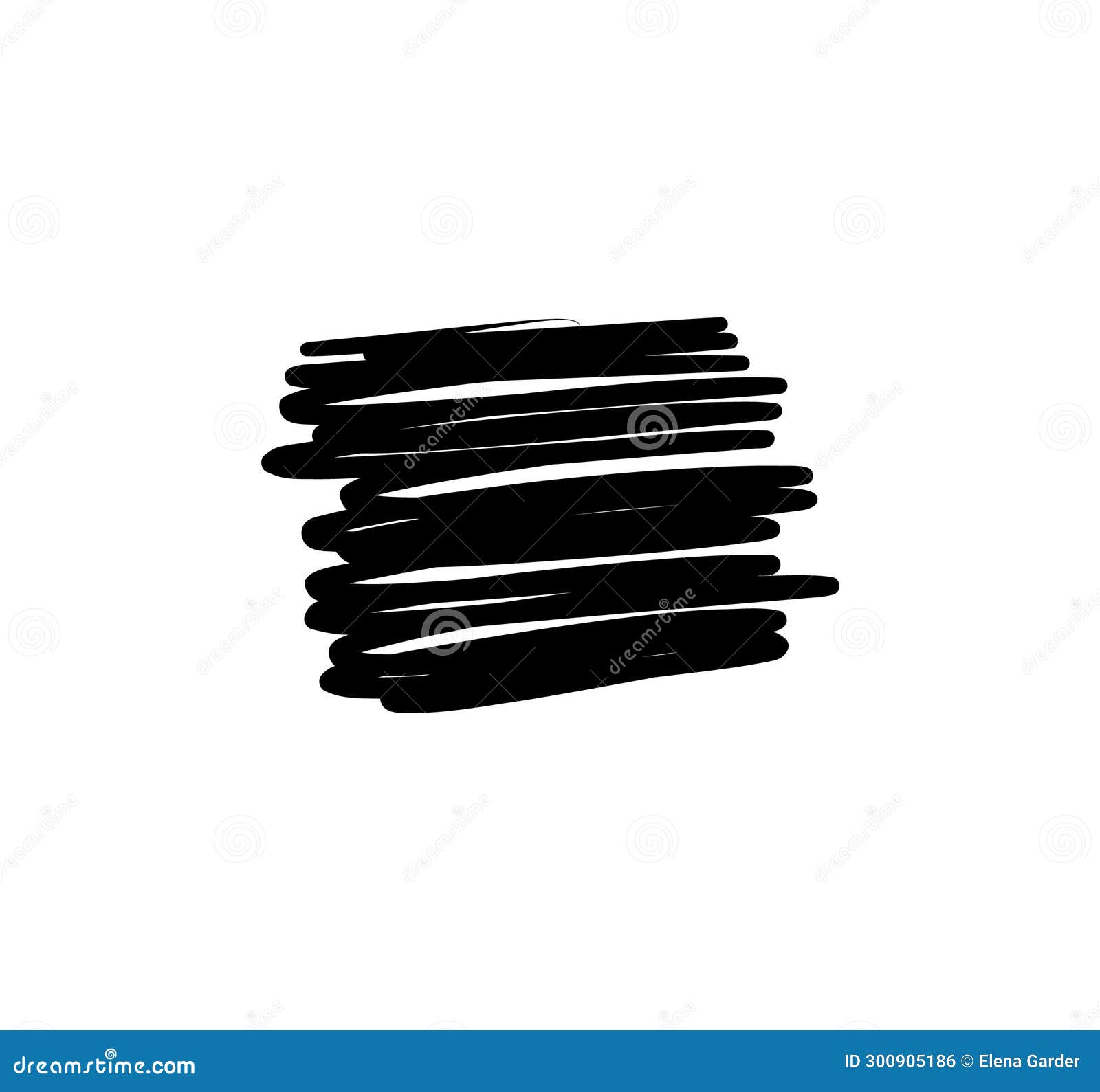 Scribble Pen Strokes. Doodle Pencil Scratch. Vector Freehand Shapes ...